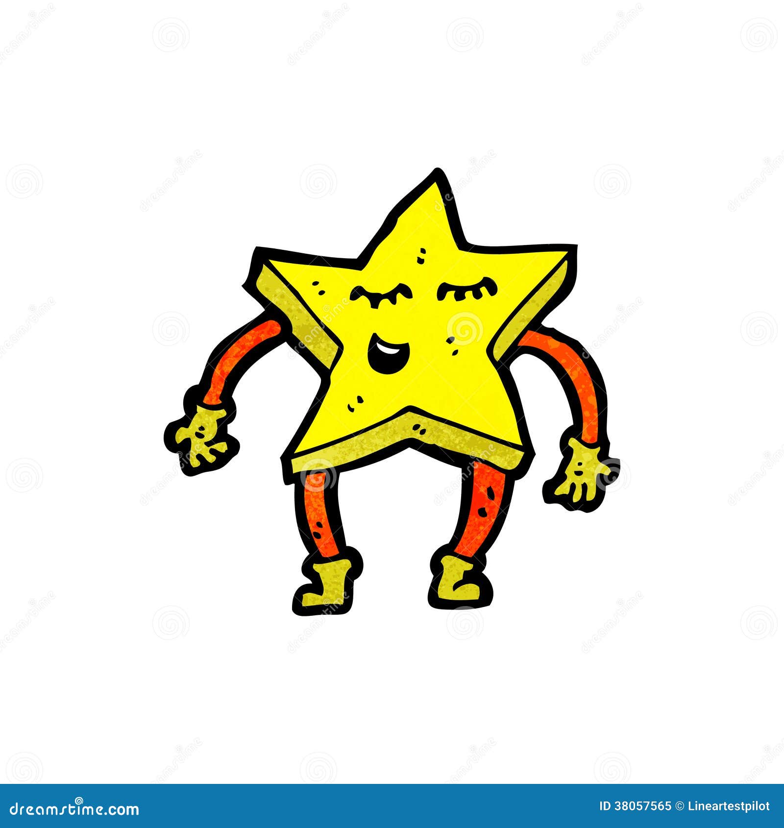 Cartoon star character stock vector. Illustration of cartoon - 38057565