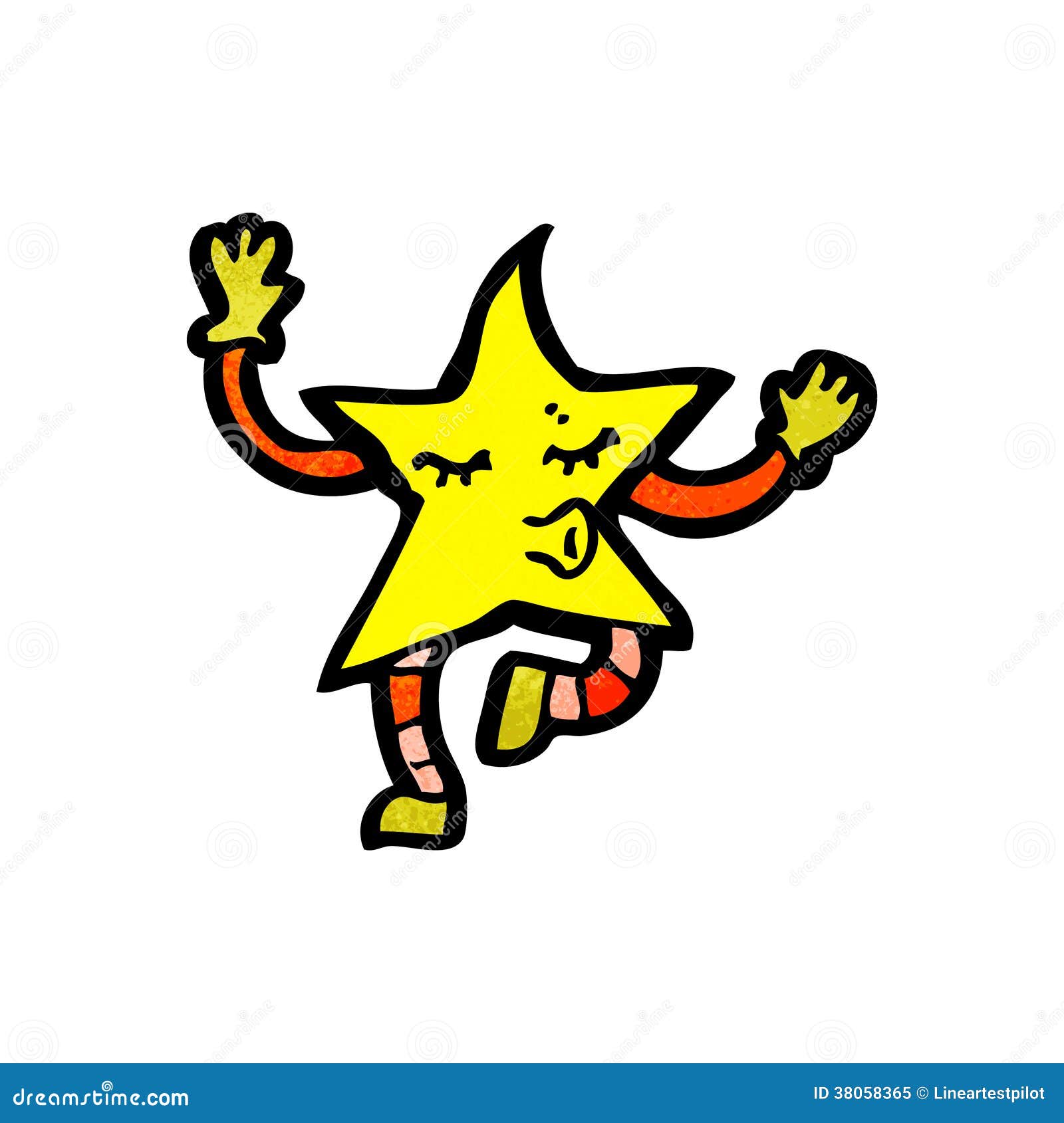 Cartoon star character stock vector. Illustration of artwork - 38058365