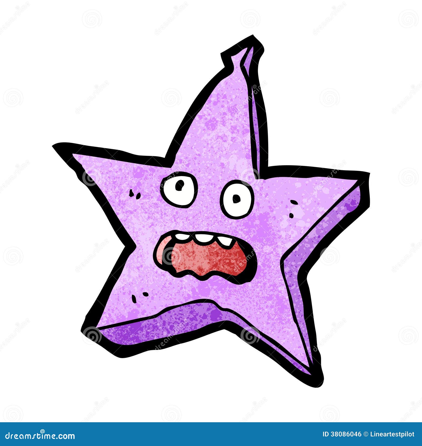Cartoon star stock vector. Illustration of grunge, star - 38086046