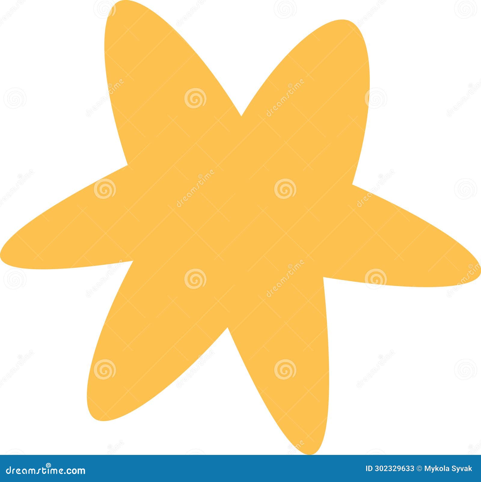 Cartoon Star Shape stock vector. Illustration of shape - 302329633