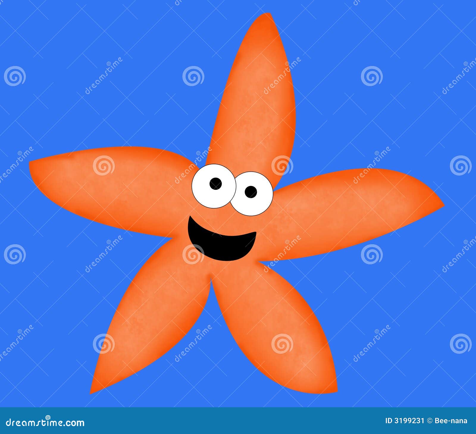 Cartoon Starfish Stock Illustration | CartoonDealer.com #3199231