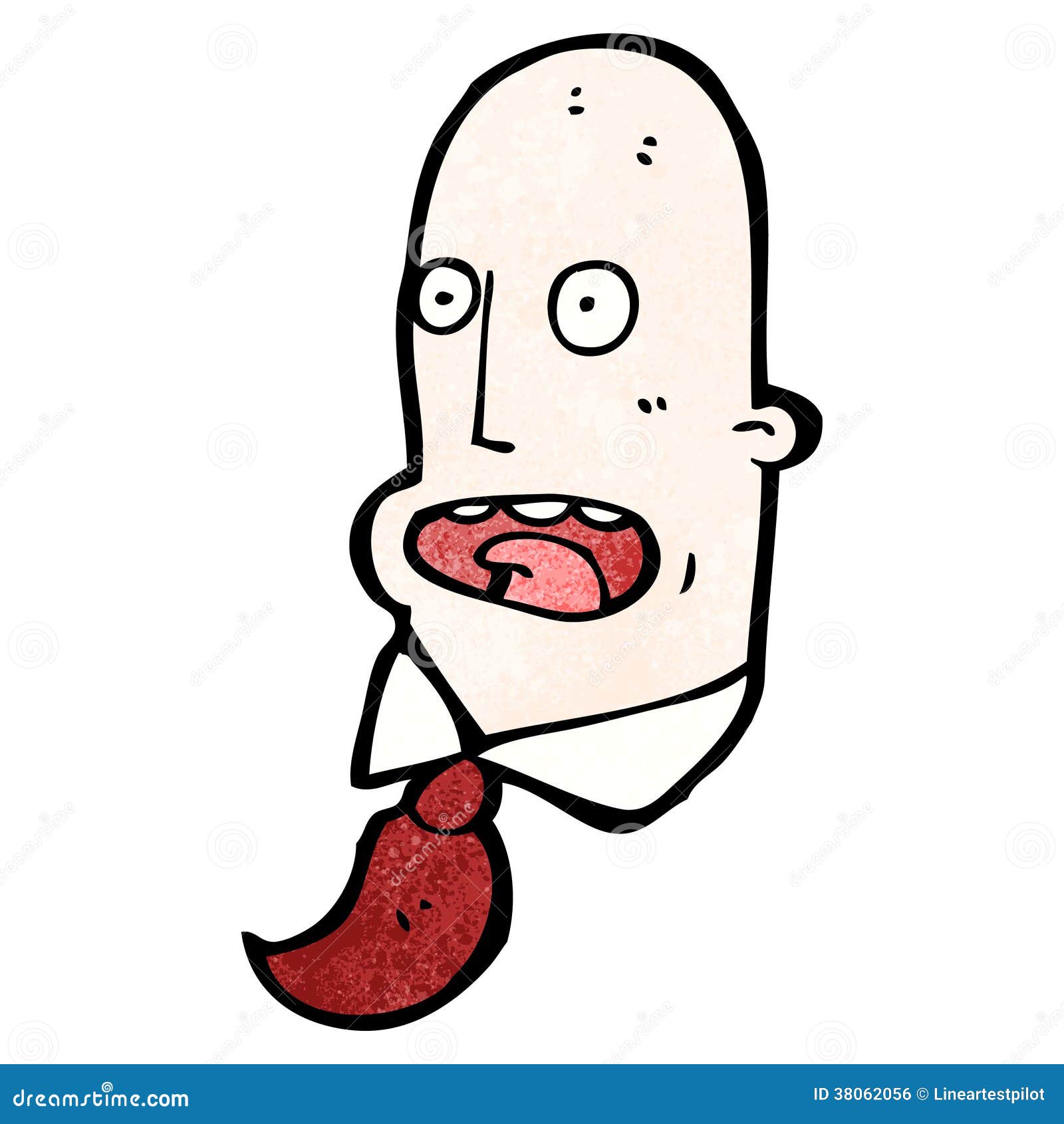 Cartoon staring man stock vector. Illustration of grunge - 38062056