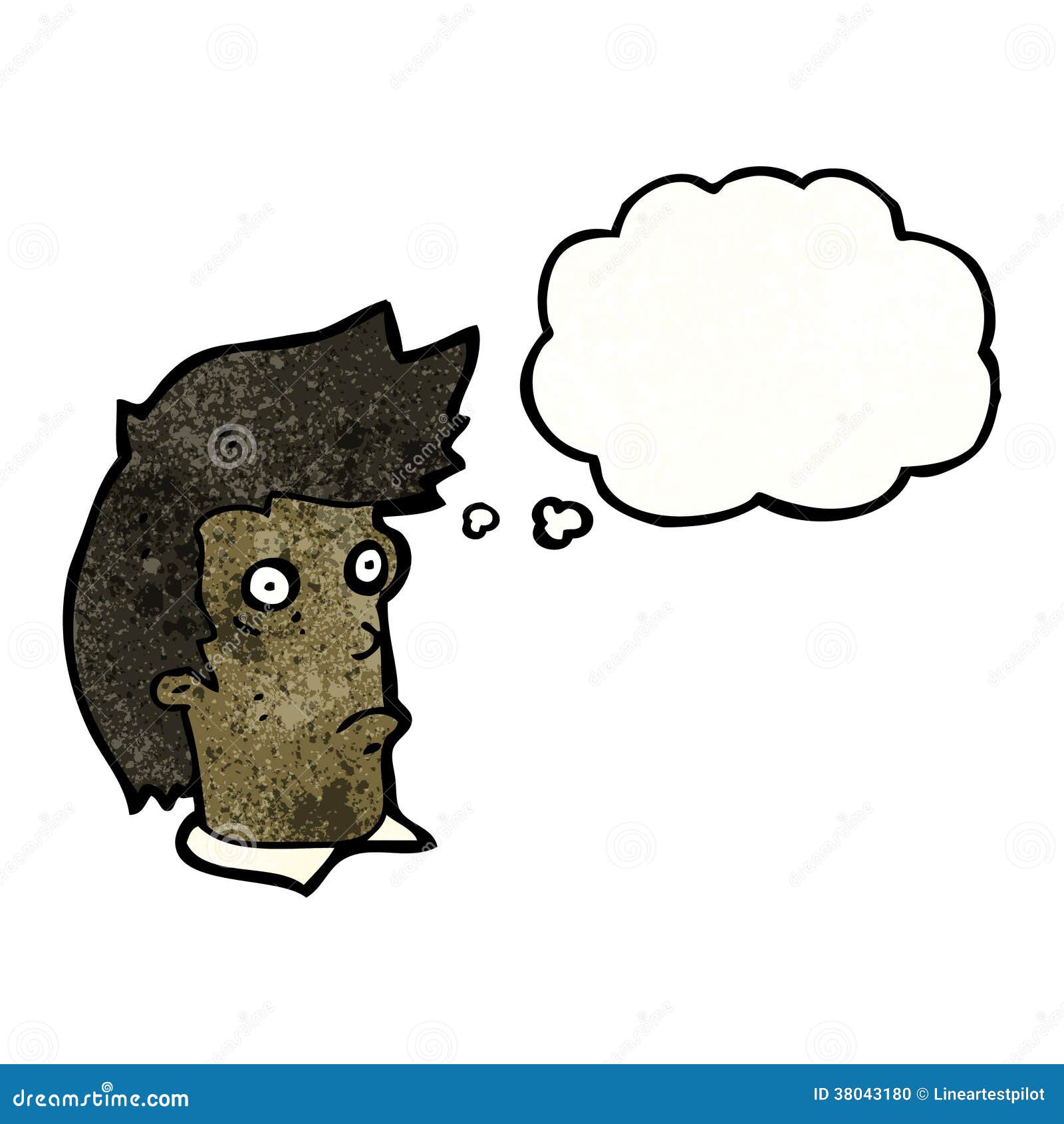 Cartoon staring man stock vector. Illustration of crazy - 38043180