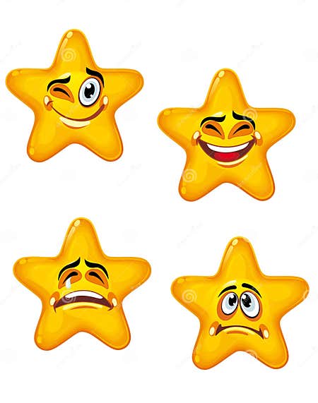 Cartoon stars stock vector. Illustration of funny, humor - 25096768