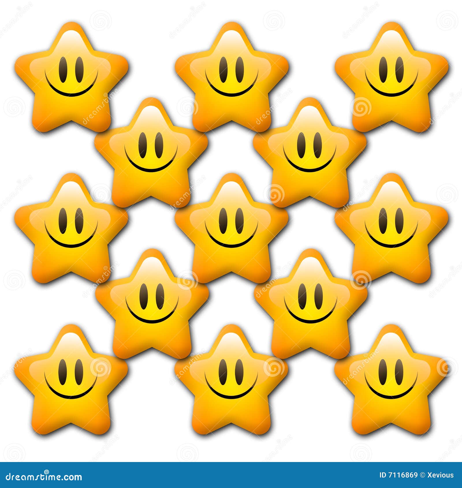 Cartoon Stars Background Royalty Free Stock Images - Image: 7116869