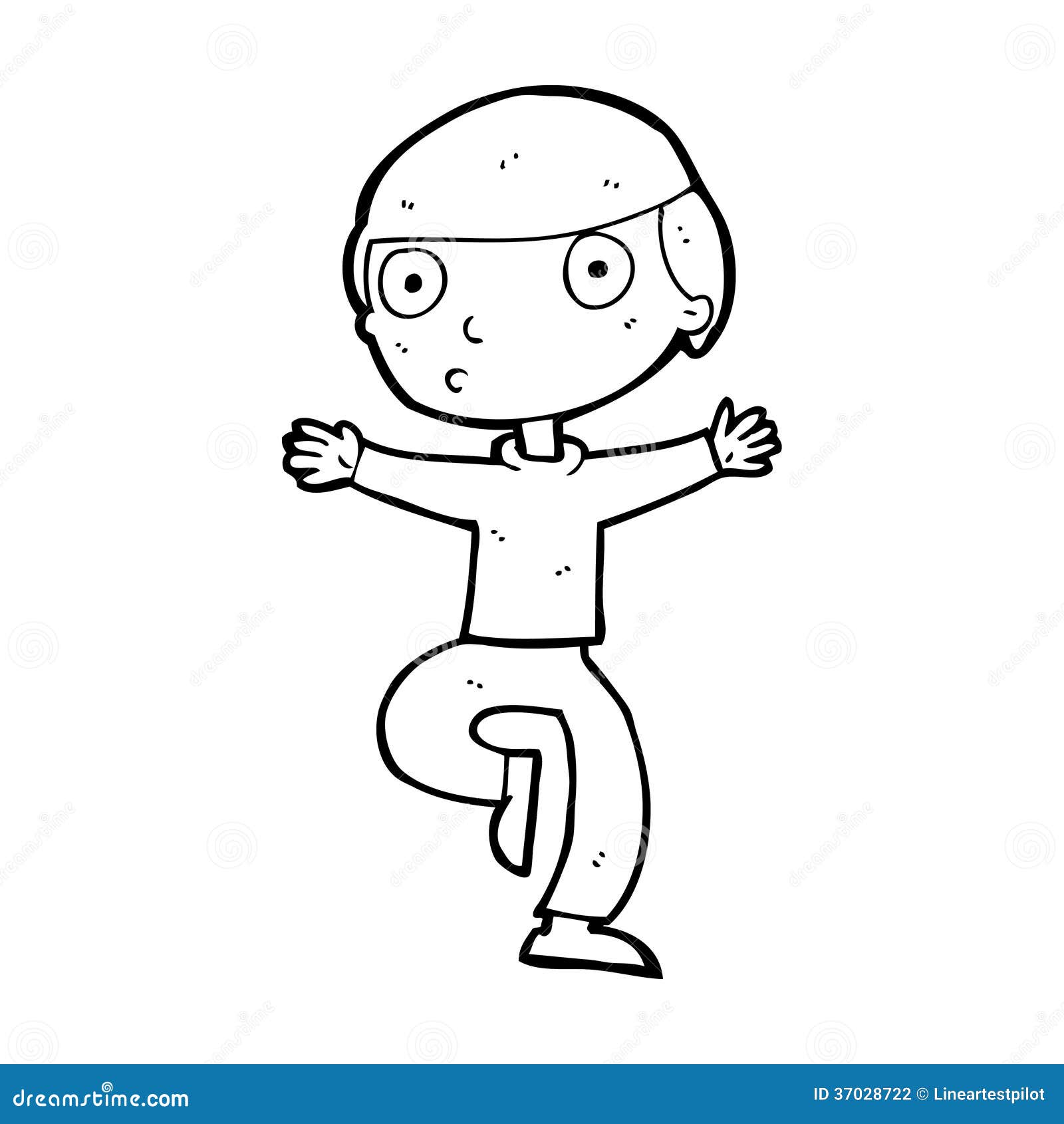 Cartoon startled man stock illustration. Illustration of silly - 37028722