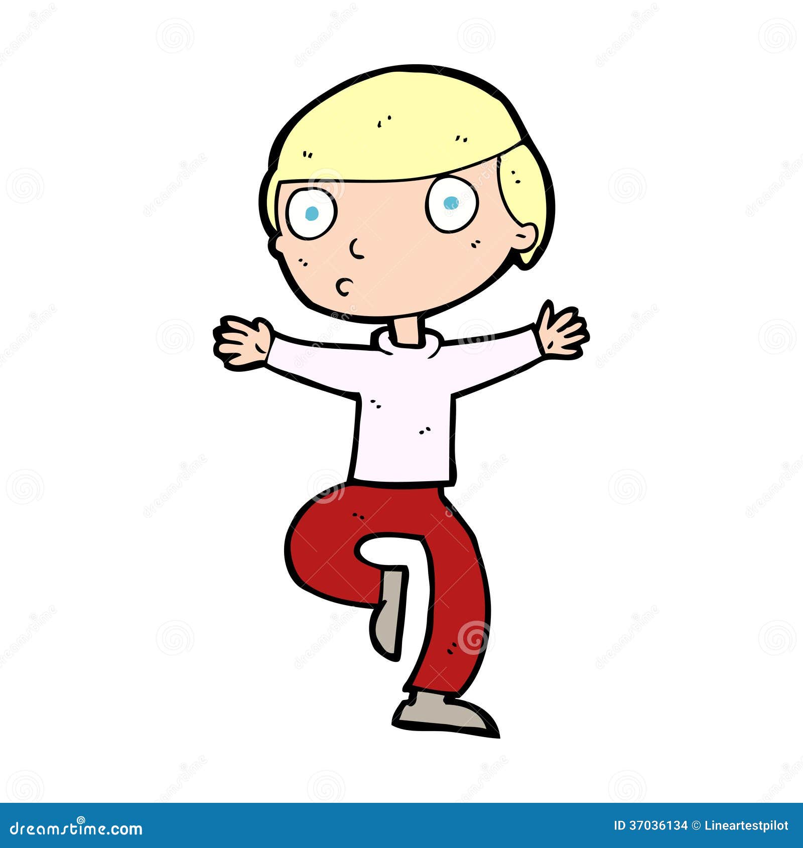 Cartoon startled man stock vector. Illustration of quirky - 37036134