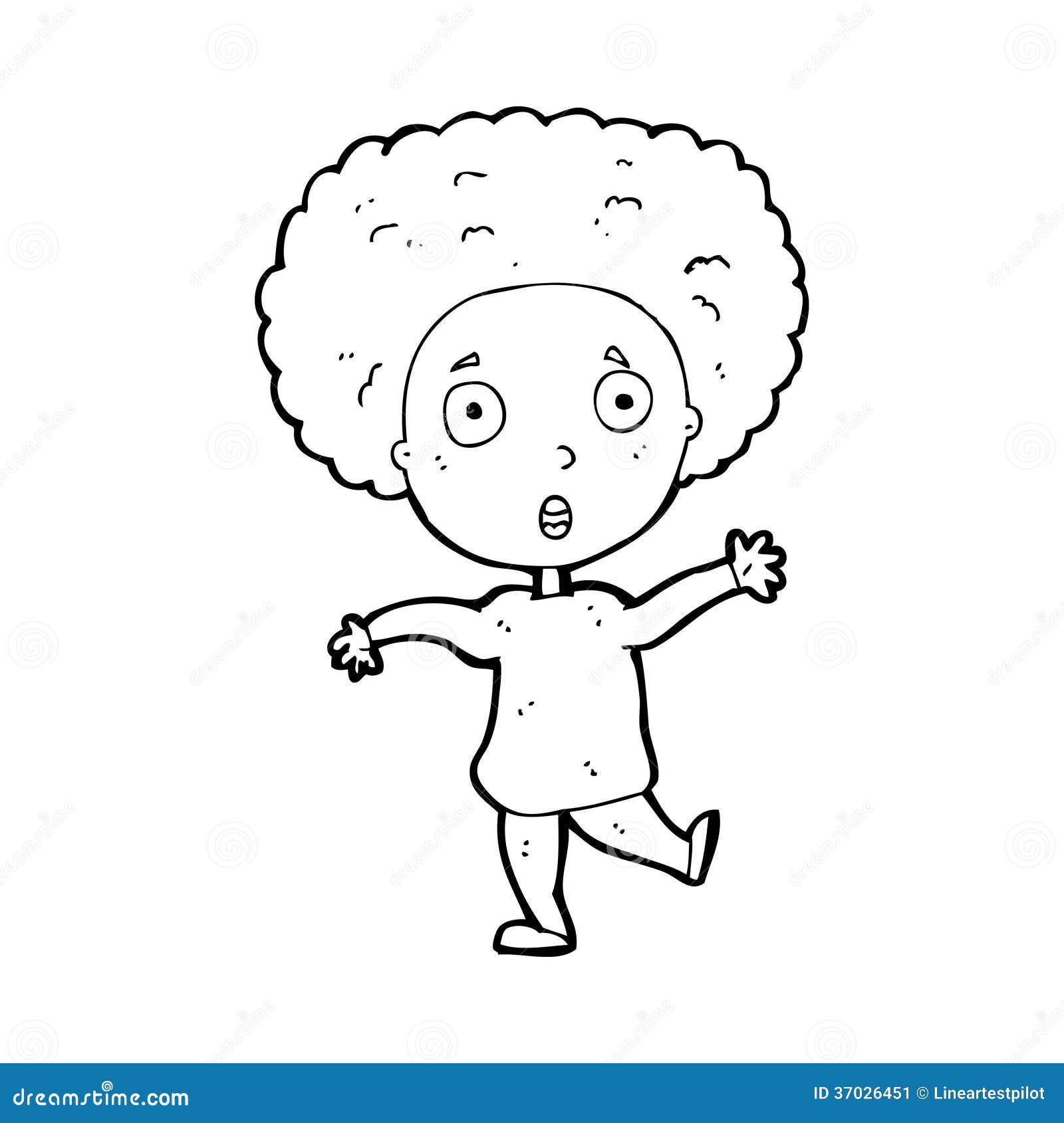 Cartoon startled person stock illustration. Illustration of funny ...