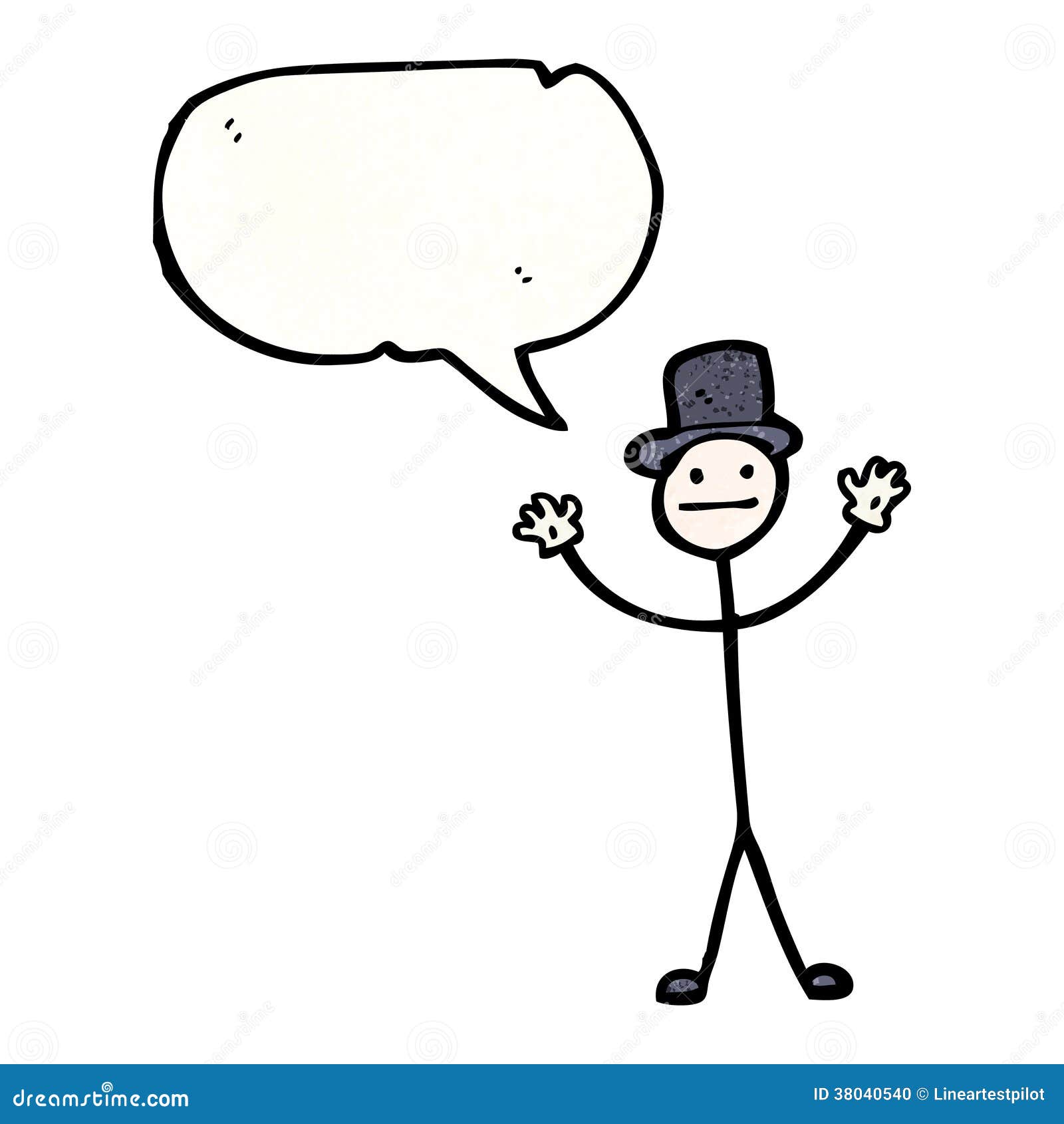 Cartoon stick man stock vector. Illustration of doodle - 38040540