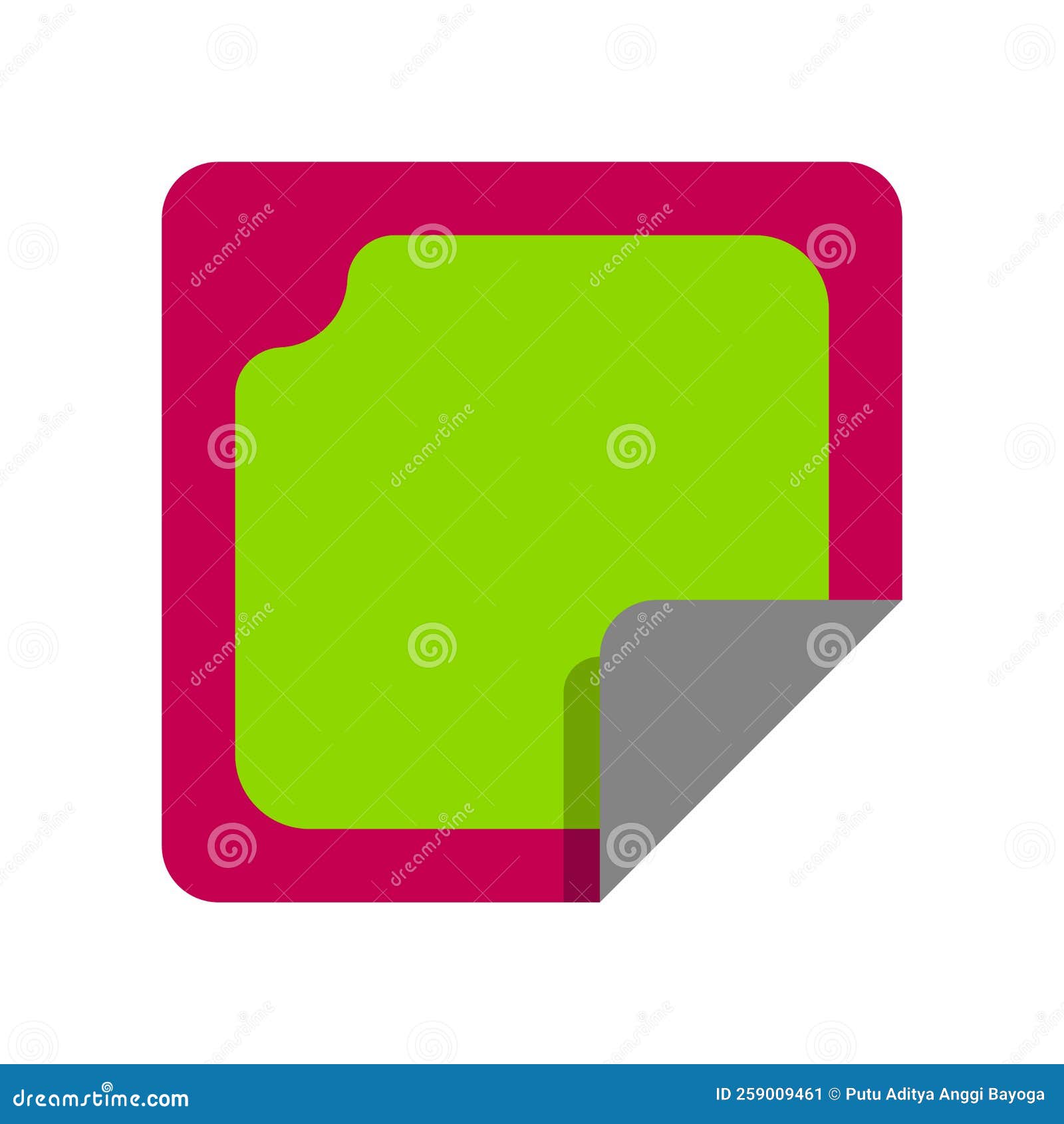 Cartoon sticker label stock vector. Illustration of vector - 259009461