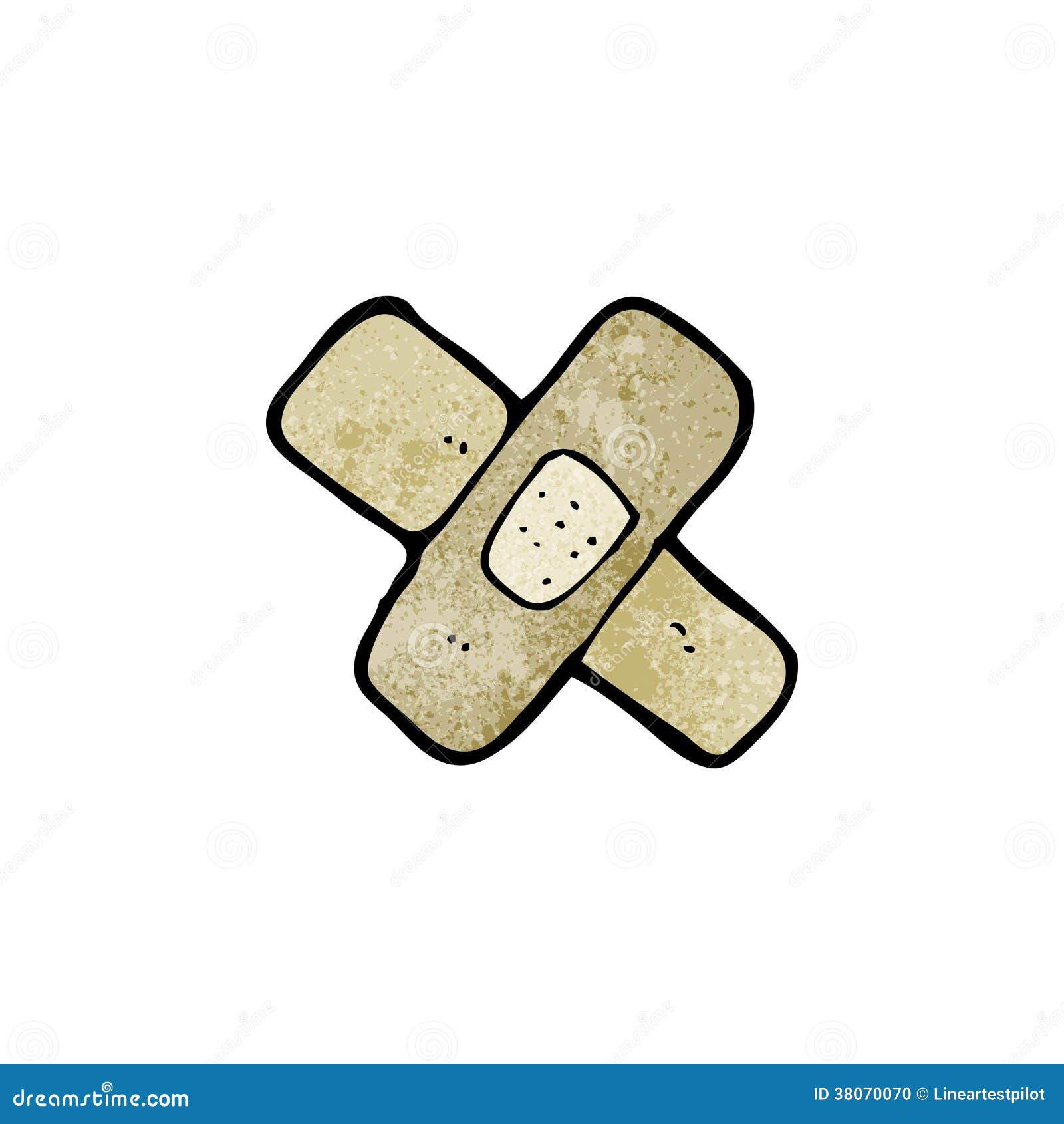 Cartoon sticking plaster stock vector. Illustration of funny - 38070070