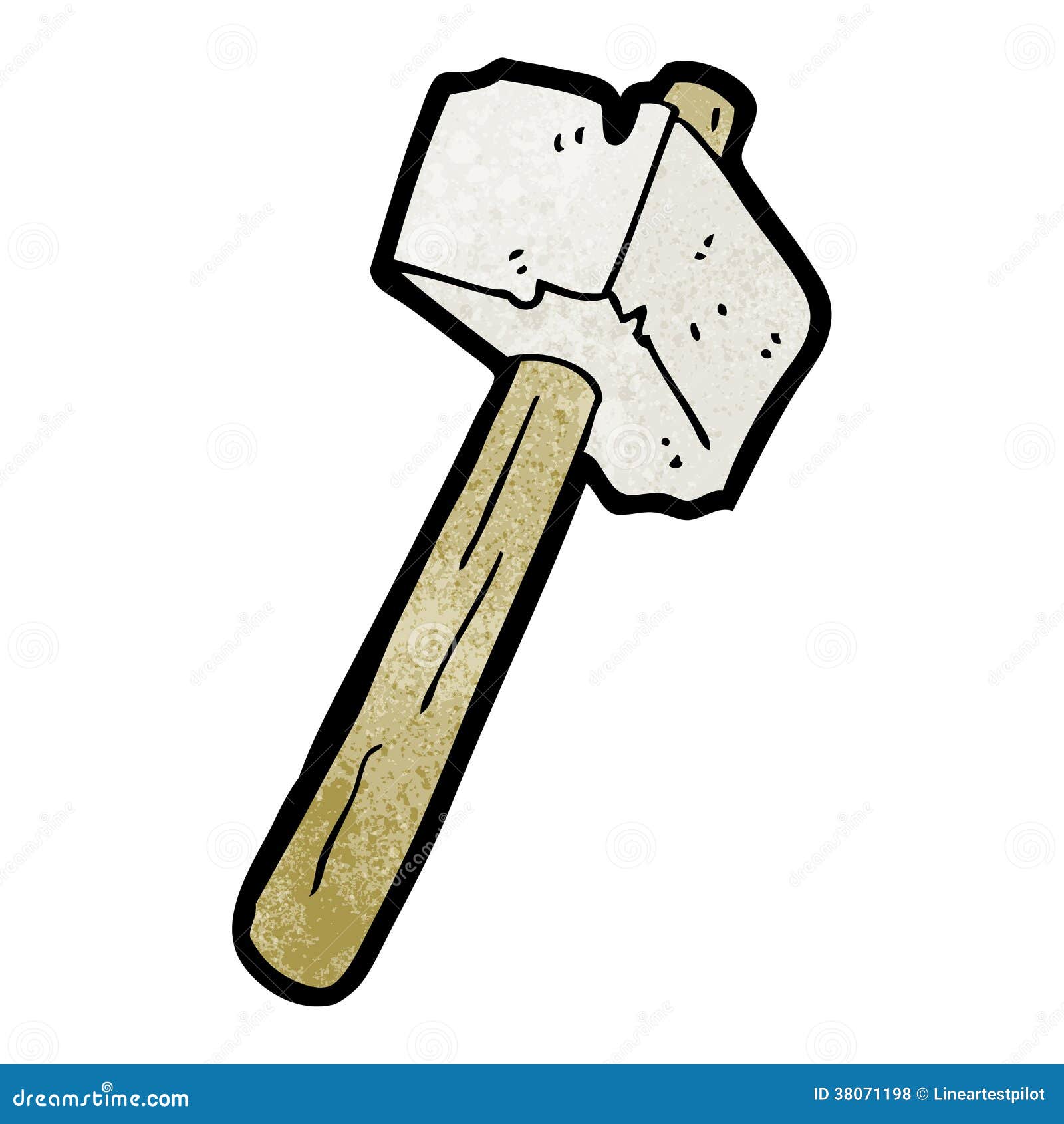 Cartoon stone hammer stock illustration. Illustration of silly - 38071198