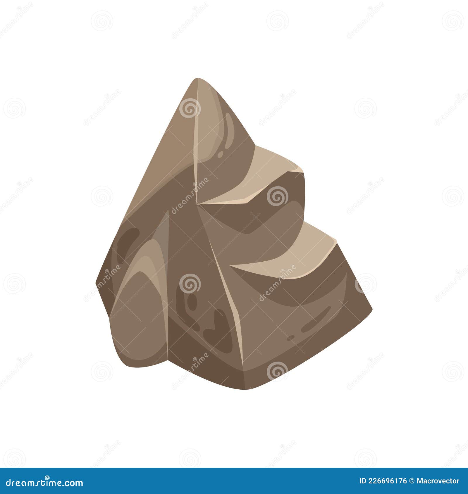 Cartoon Stone Illustration stock vector. Illustration of panoramic ...