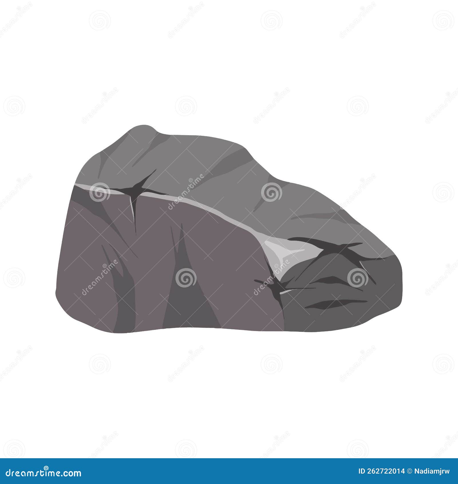 Cartoon Stone in White Background. Illustration Stock Vector ...