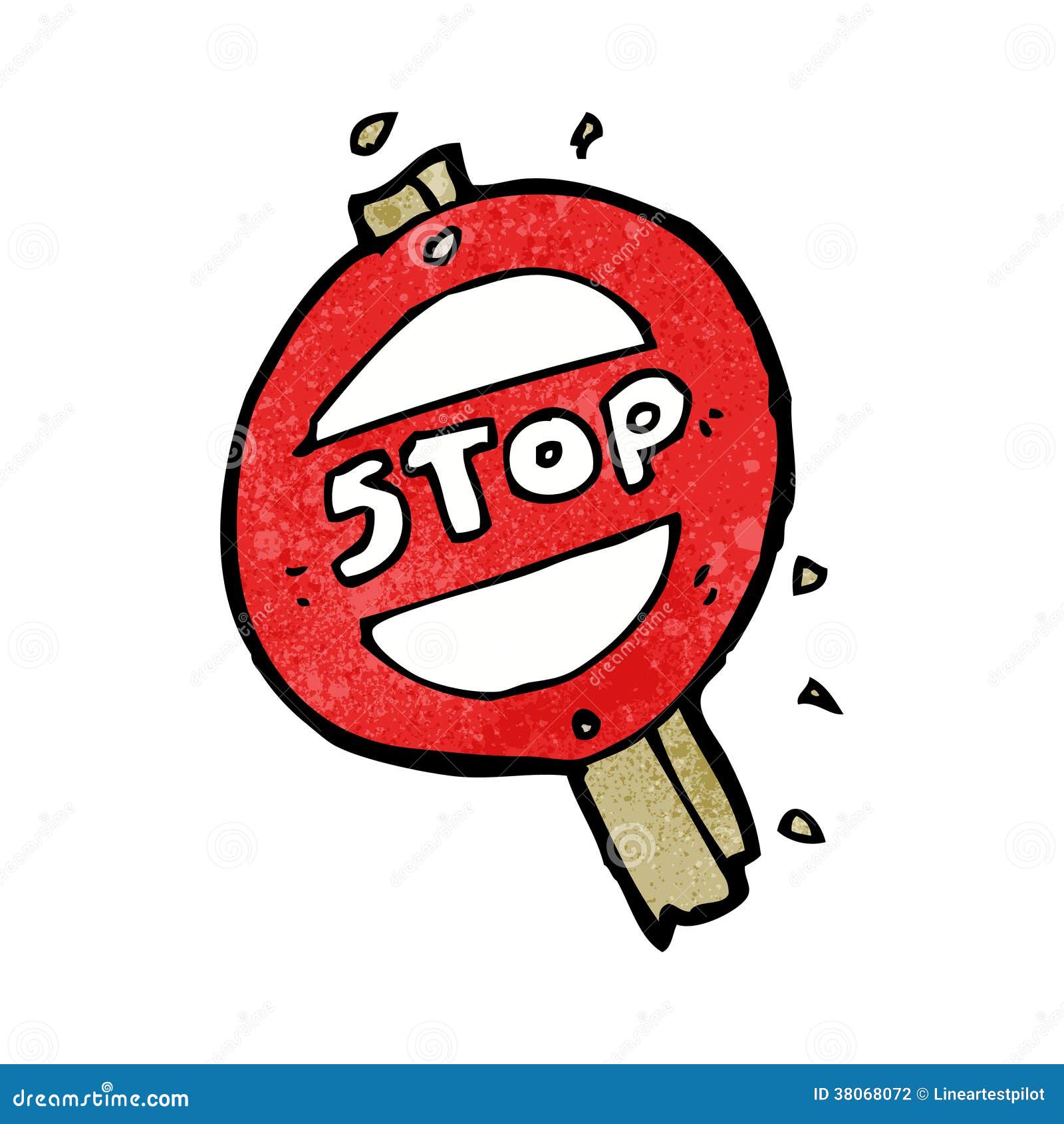 Cartoon stop sign stock illustration. Illustration of cartoon - 38068072