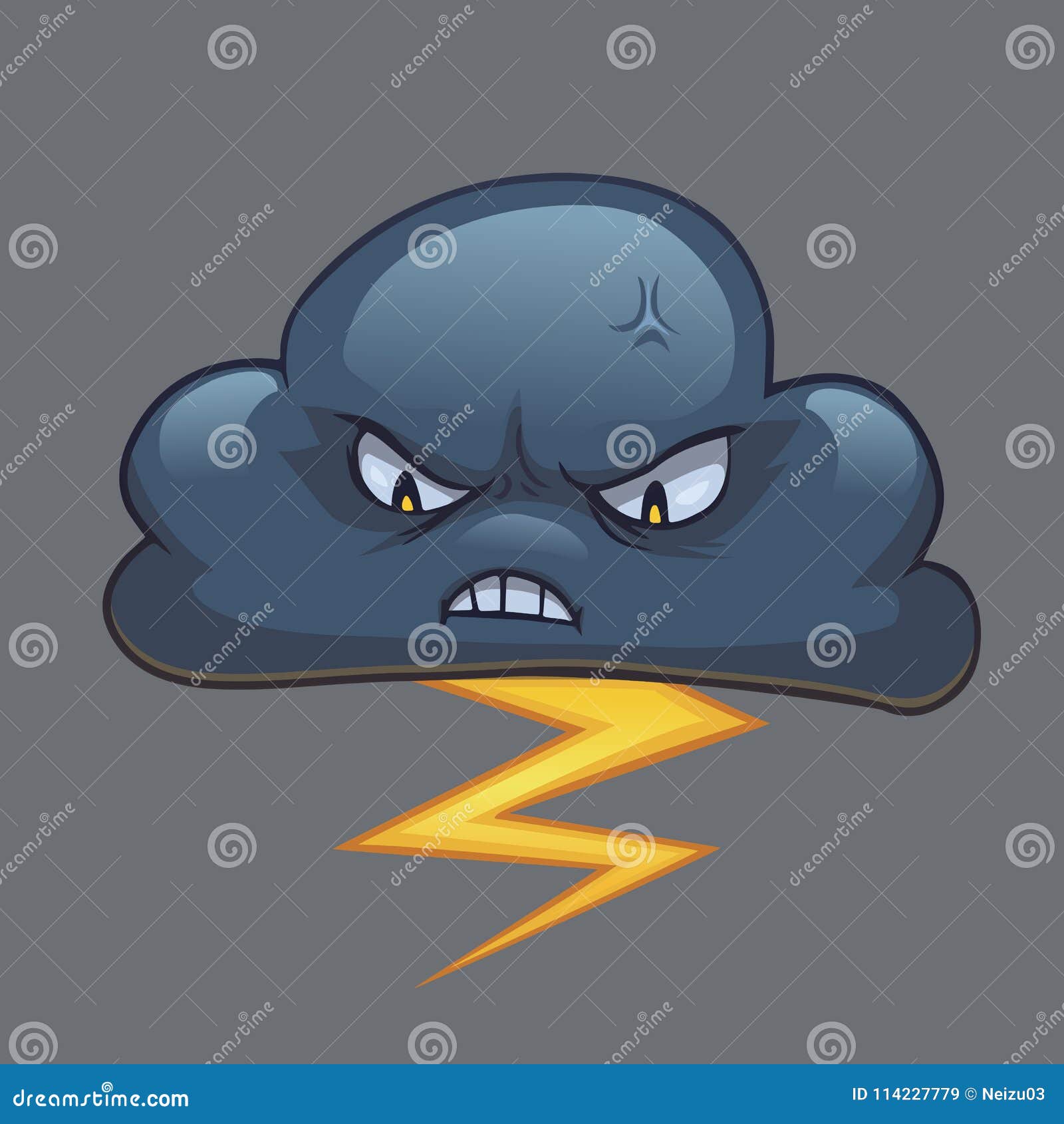 Angry Storm Cloud Clipart