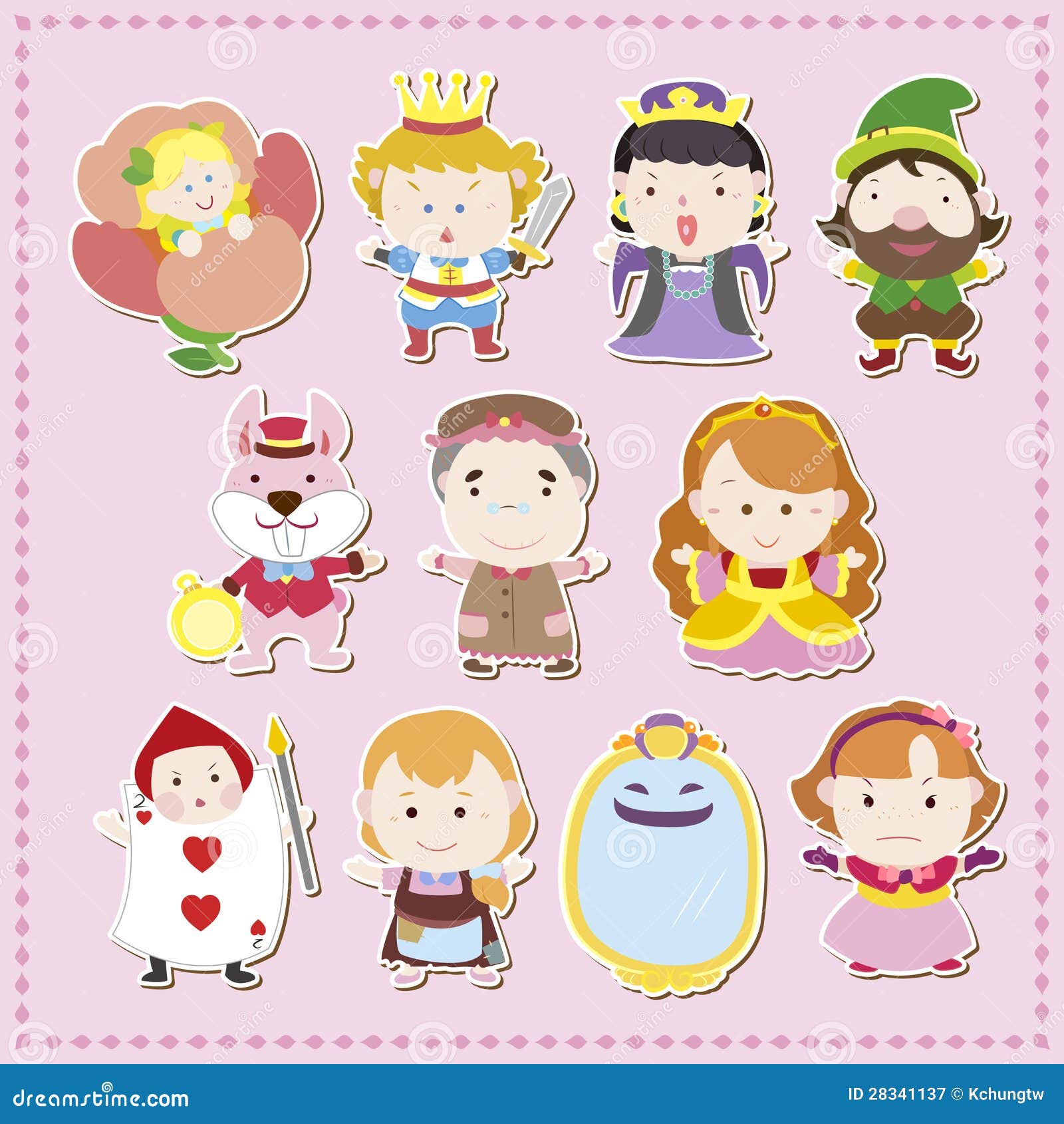 Cartoon Story People Icons Vector Illustration | CartoonDealer.com ...