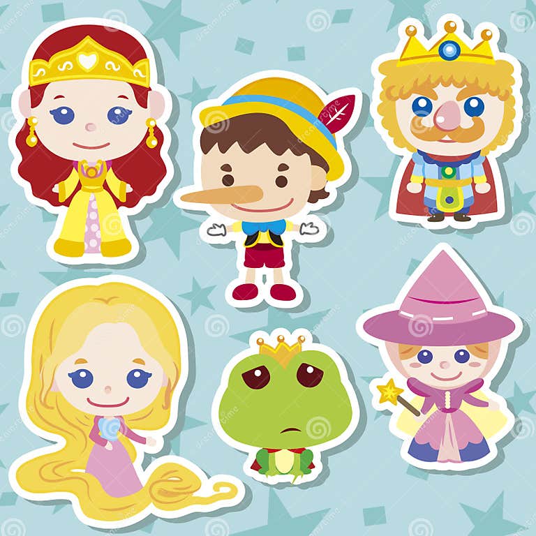 Cartoon story people icons stock vector. Illustration of happy - 28347320