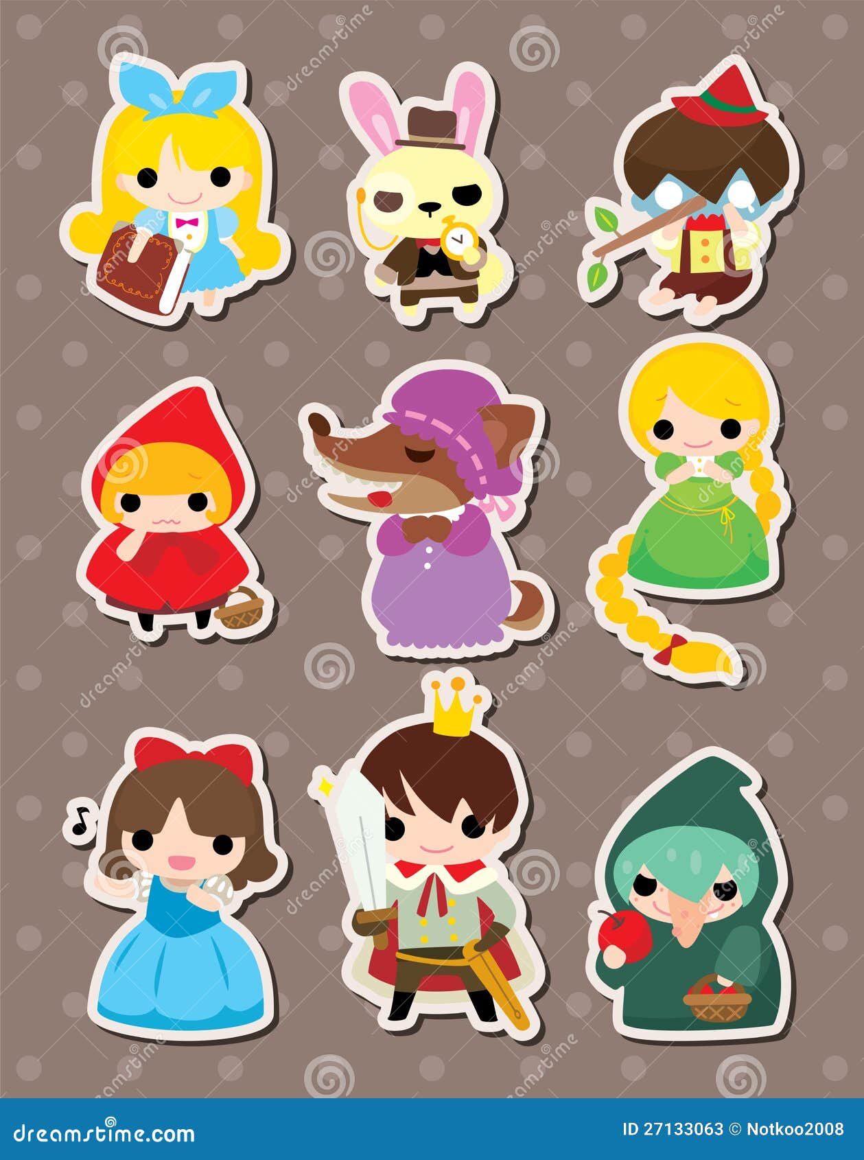 Cartoon Story People Stickers Stock Vector - Illustration of riding ...