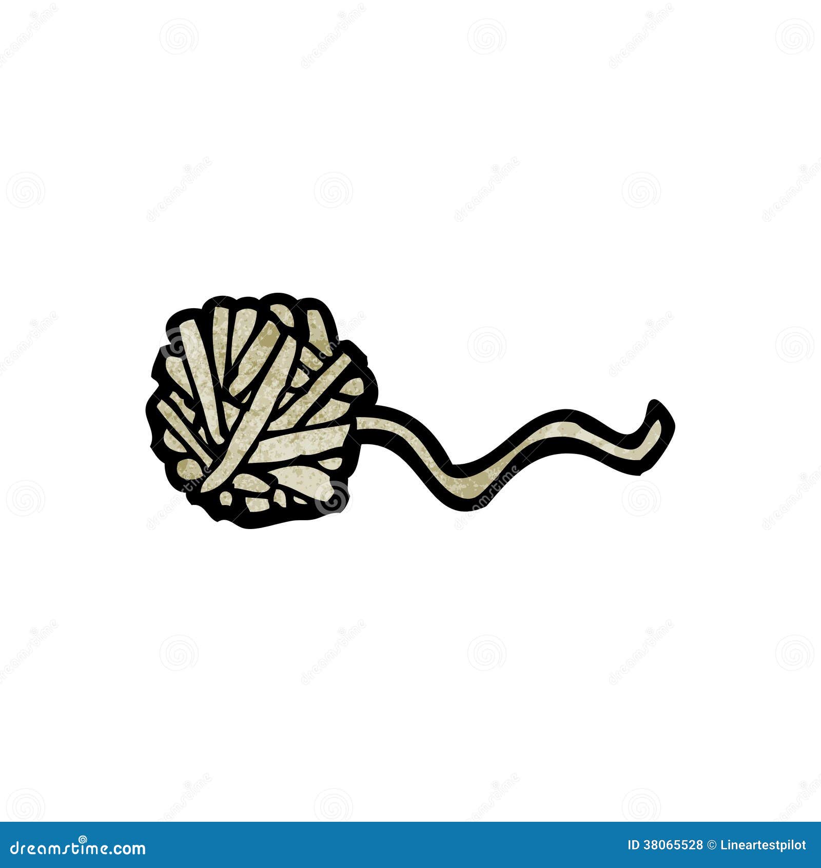 Cartoon string stock vector. Illustration of drawn, artwork - 38065528