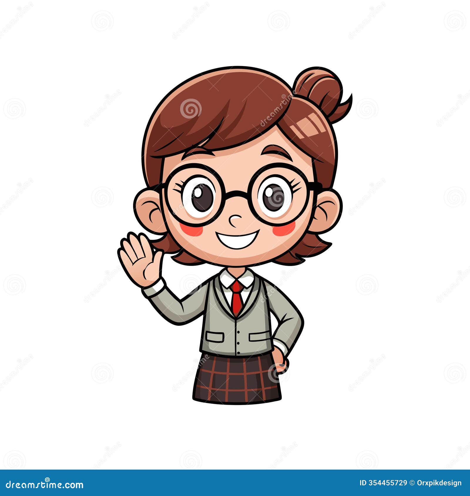Cartoon Student with Books and Ideas Stock Vector - Illustration of ...