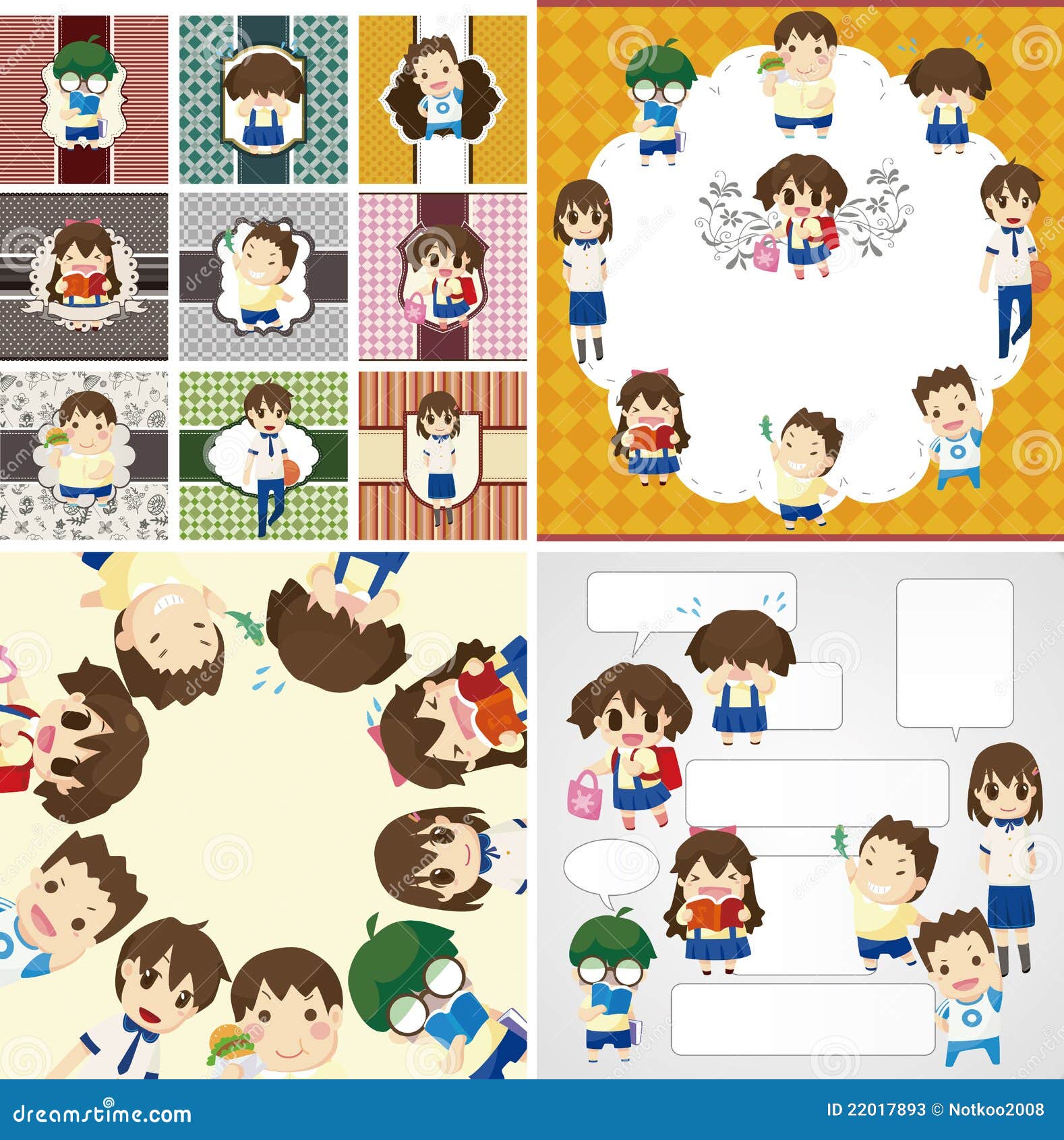 Cartoon student card stock vector. Illustration of happy - 22017893