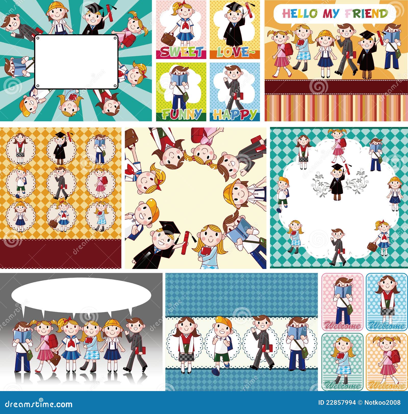 Student ID Card Cartoon Vector | CartoonDealer.com #80626937