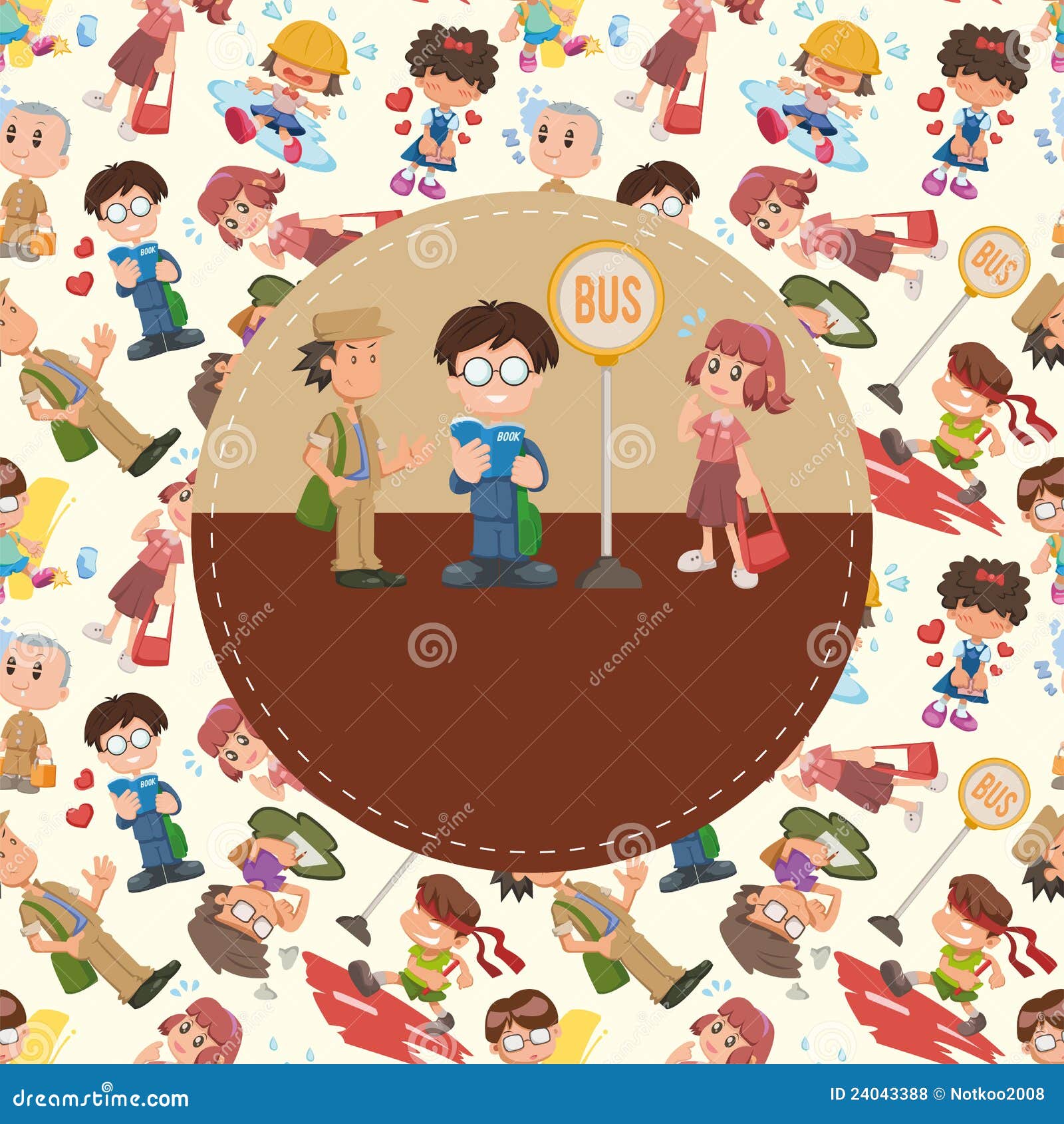 Cartoon student card stock vector. Illustration of beautiful - 24043388