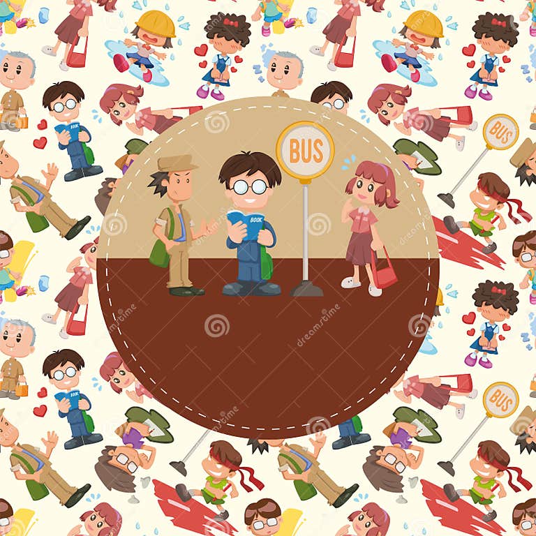 Cartoon student card stock vector. Illustration of beautiful - 24043388