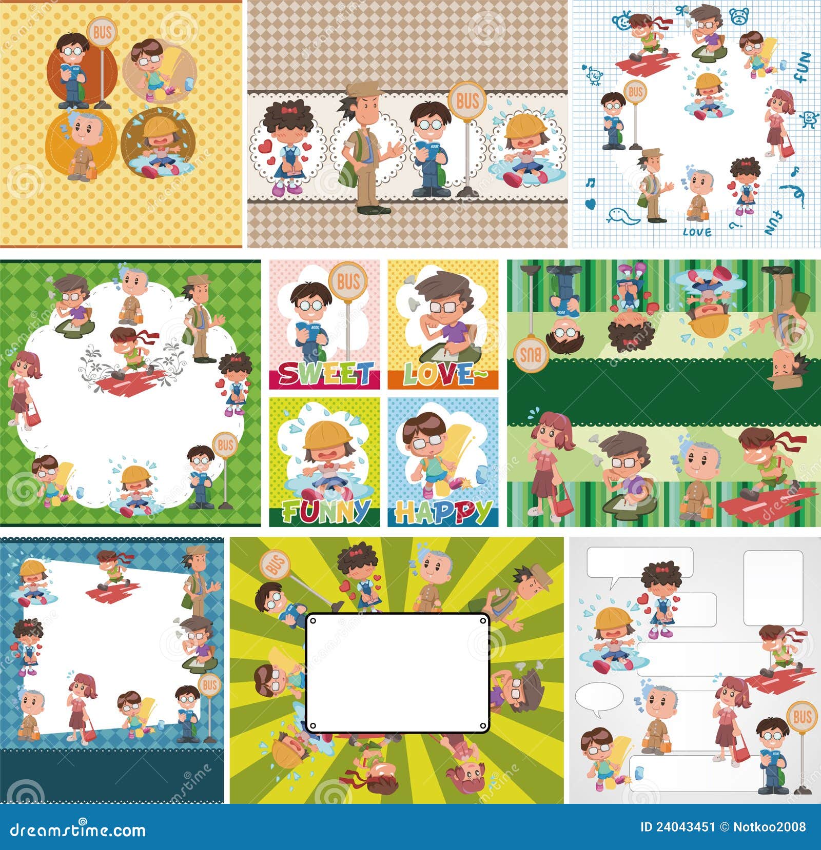 Cartoon Student Card | CartoonDealer.com #24043451