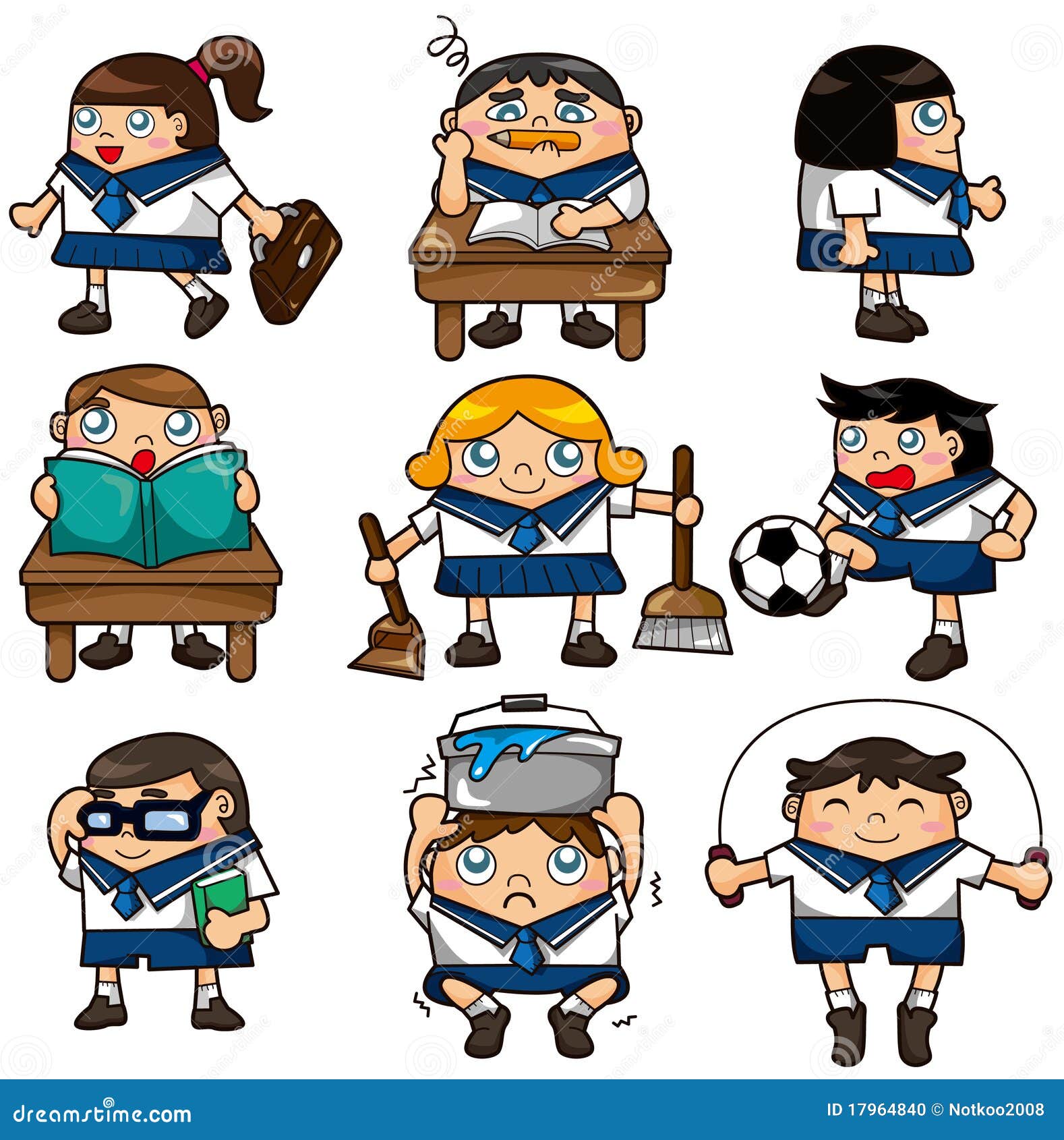 Cartoon student icon stock vector. Illustration of clip - 17964840