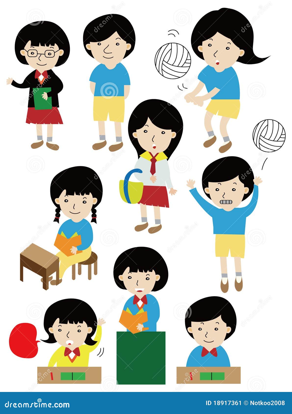 Cartoon student icon stock vector. Illustration of color - 18917361