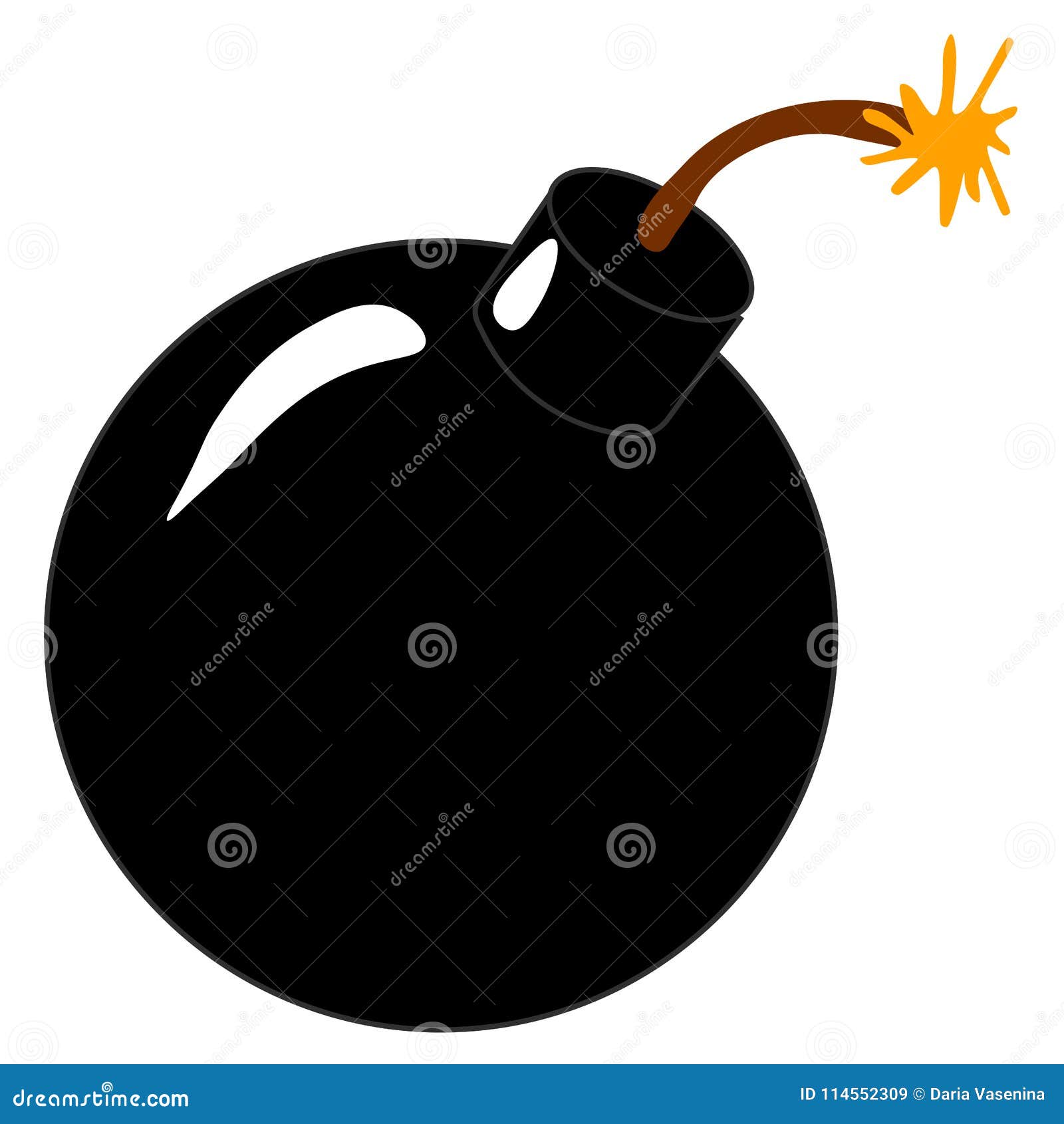 Round Bomb Exploding Neon Sign Vector Illustration | CartoonDealer.com ...