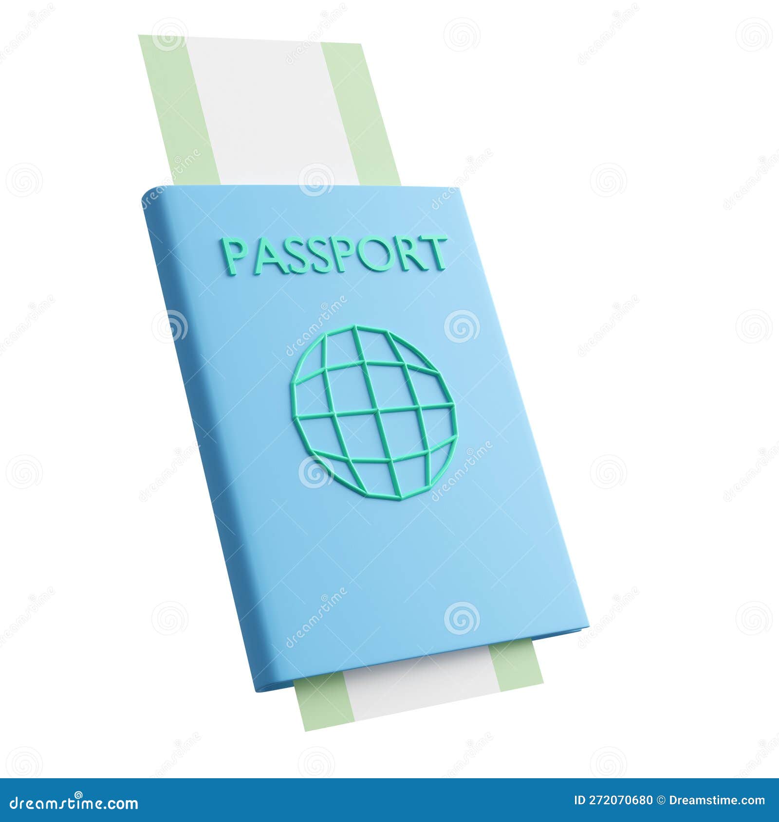 Blue Passport Money Style Rosette. Vector Illustration. Detailed With ...