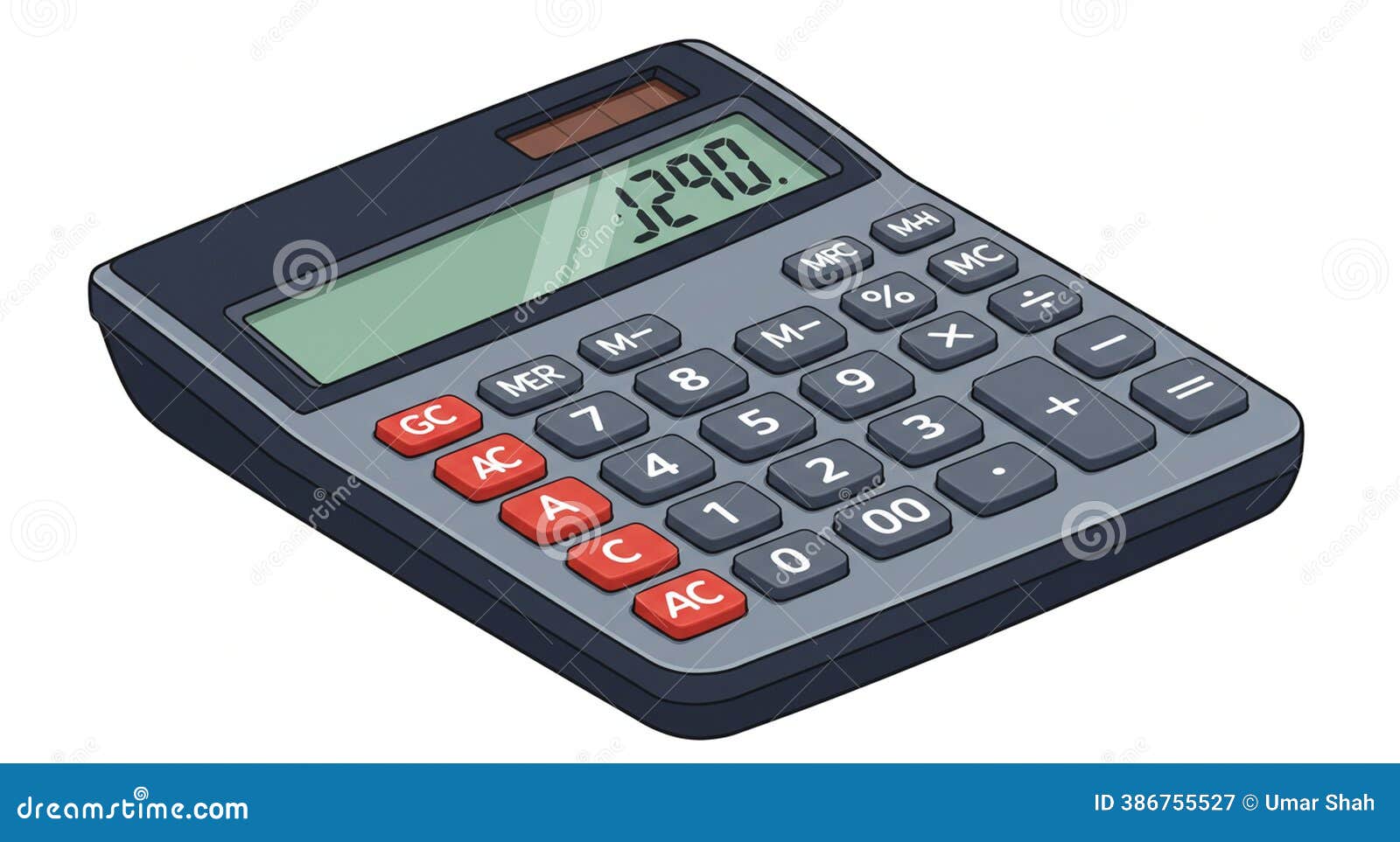 Cartoon Calculators For Back To School Design Vector Illustration ...