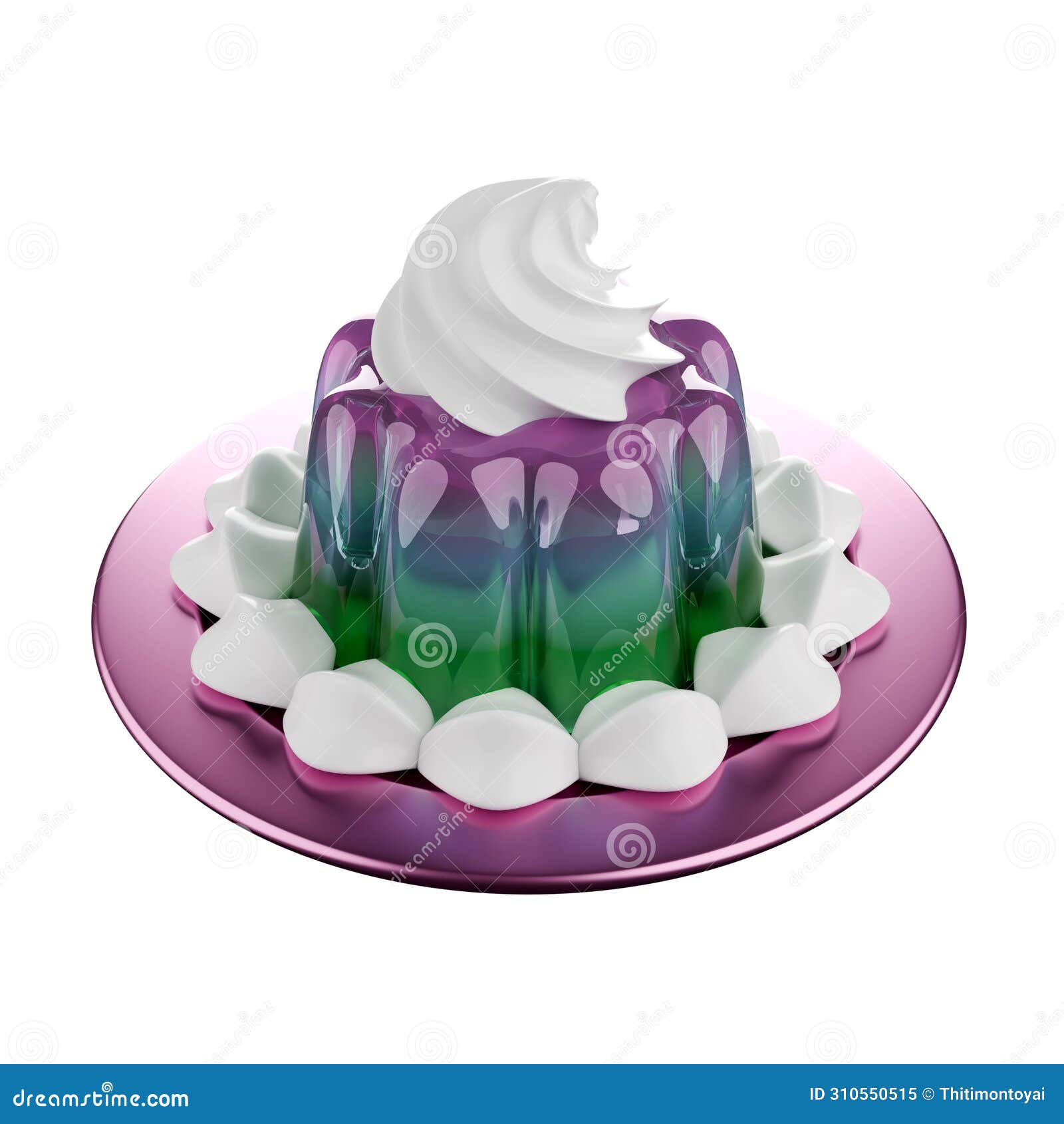 Cartoon Style Delicious Jello 3D. Stock Image | CartoonDealer.com ...