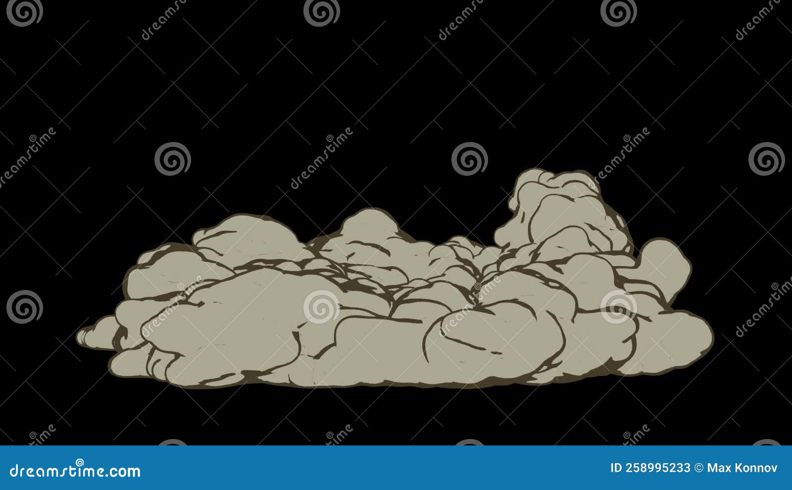 Smoke Shockwave Transition 2D Animation with Alpha Channel Version 02 ...