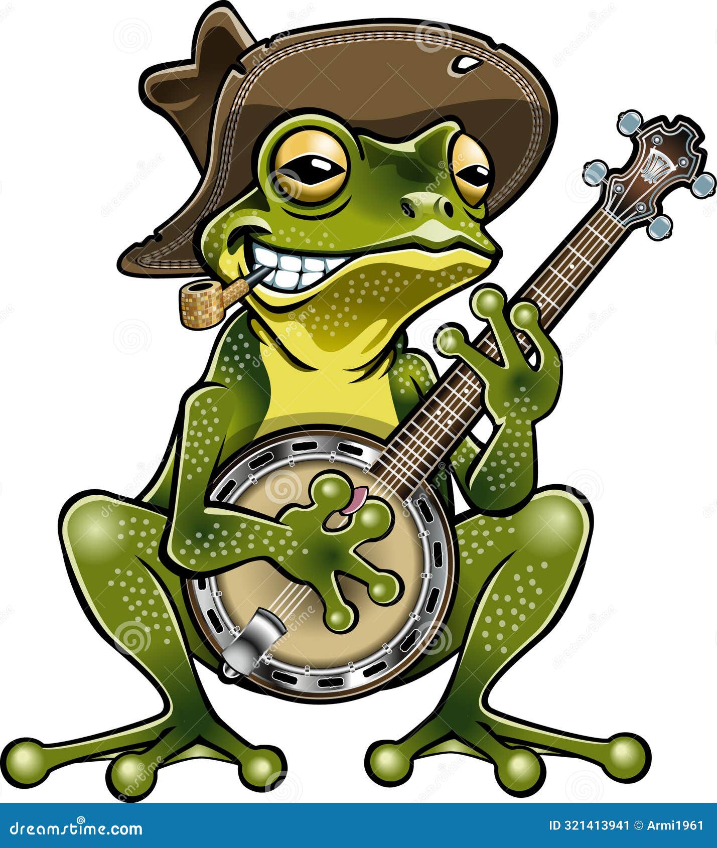 Western Frog Duel Cute Print. Wild West Animal With Hat, Boot, Gun ...