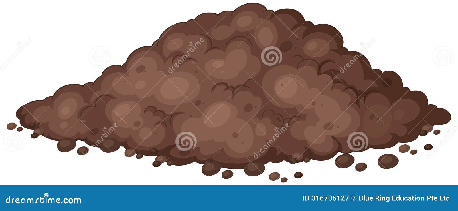 A brown soil or dirt stock vector. Illustration of material - 316706127