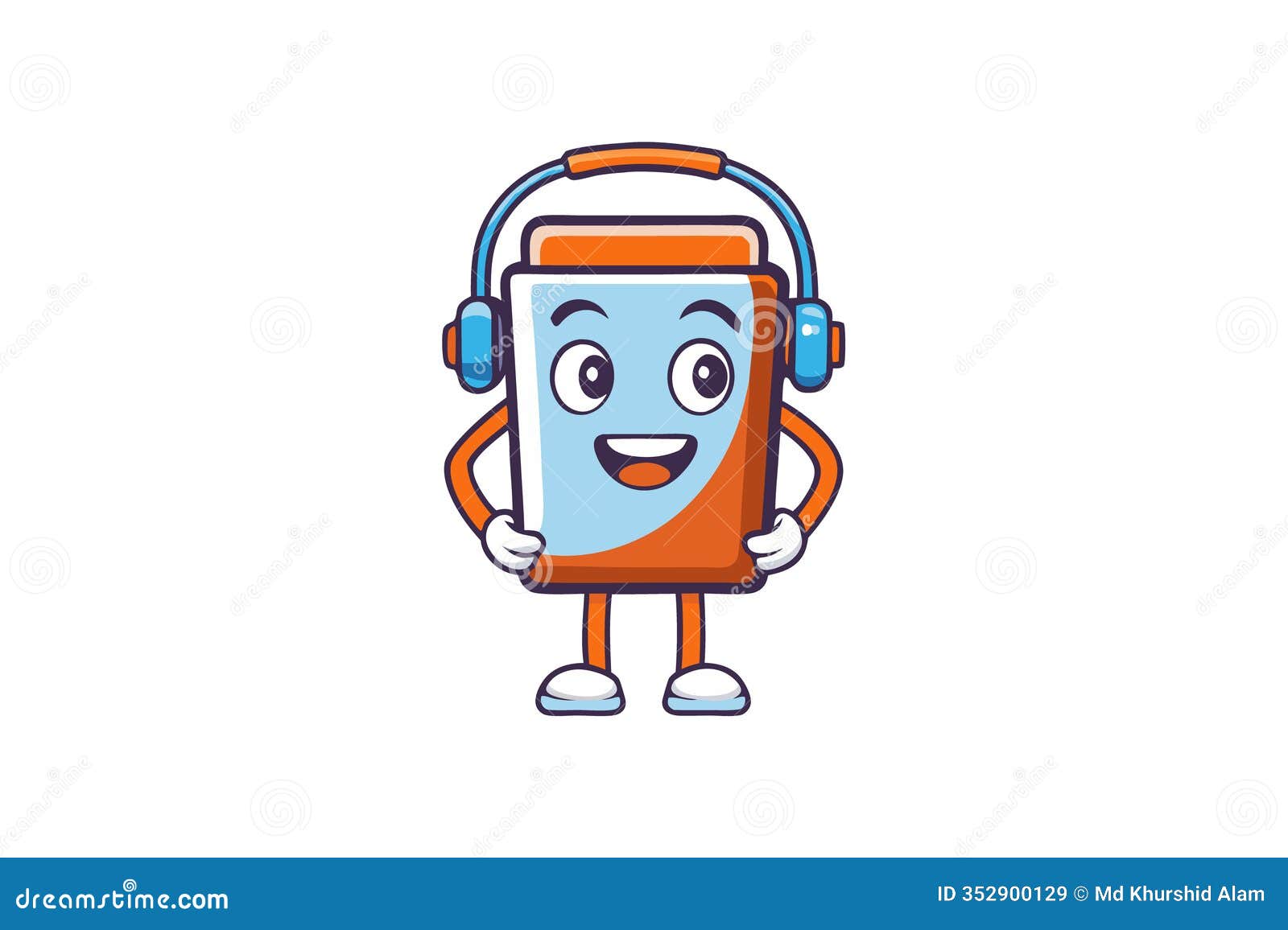 Cartoon Style Illustration of a Customer Support Representative ...