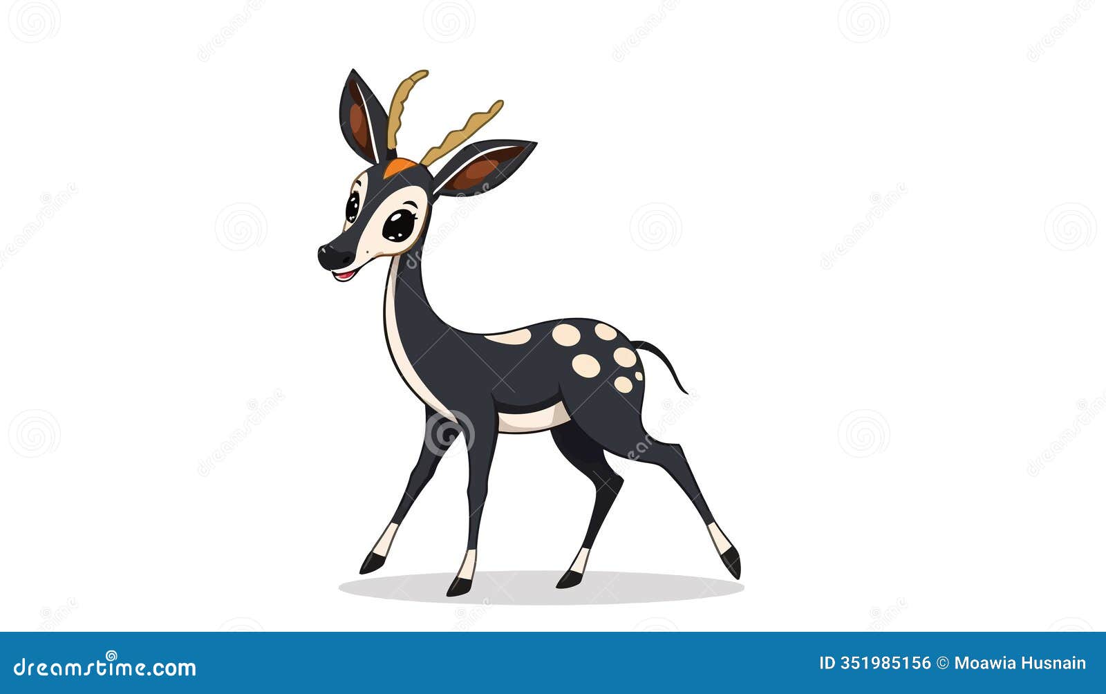 Illustration of a Cute Okapi Generated with Ai Stock Vector ...