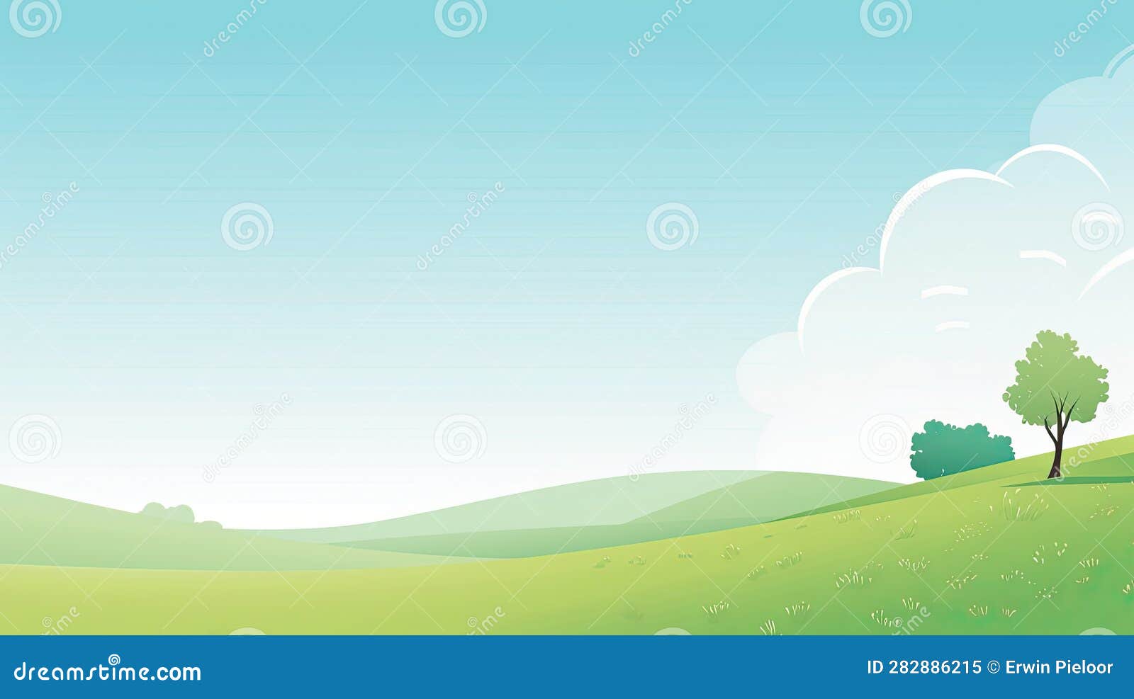 Cartoon-style Scenic Wallpaper Royalty-Free Stock Photo | CartoonDealer ...