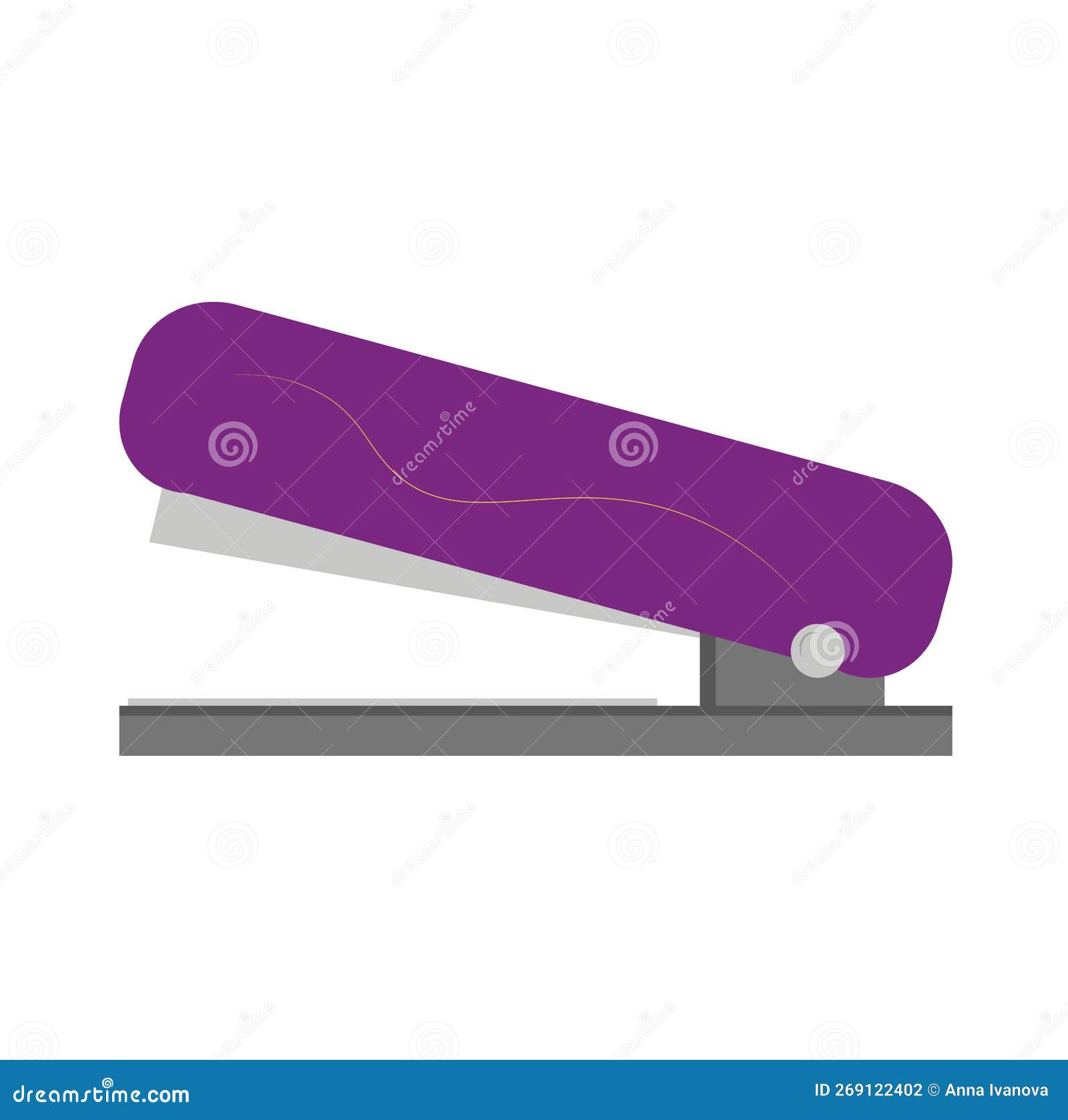 Cartoon Style Stapler Design. Vector Image Stock Vector - Illustration ...