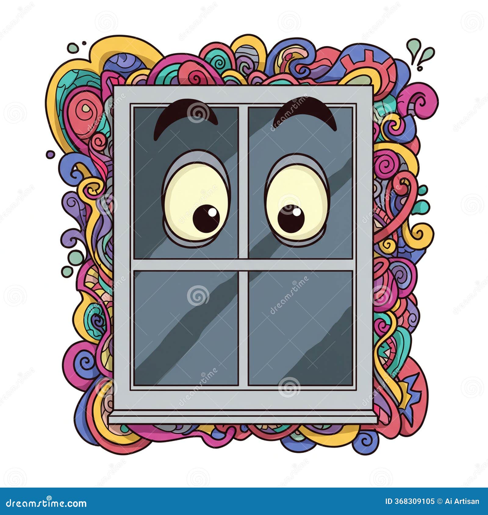 Doodle Eccentric Christmas Tree Collection. Hand Drawn Christmas Trees ...