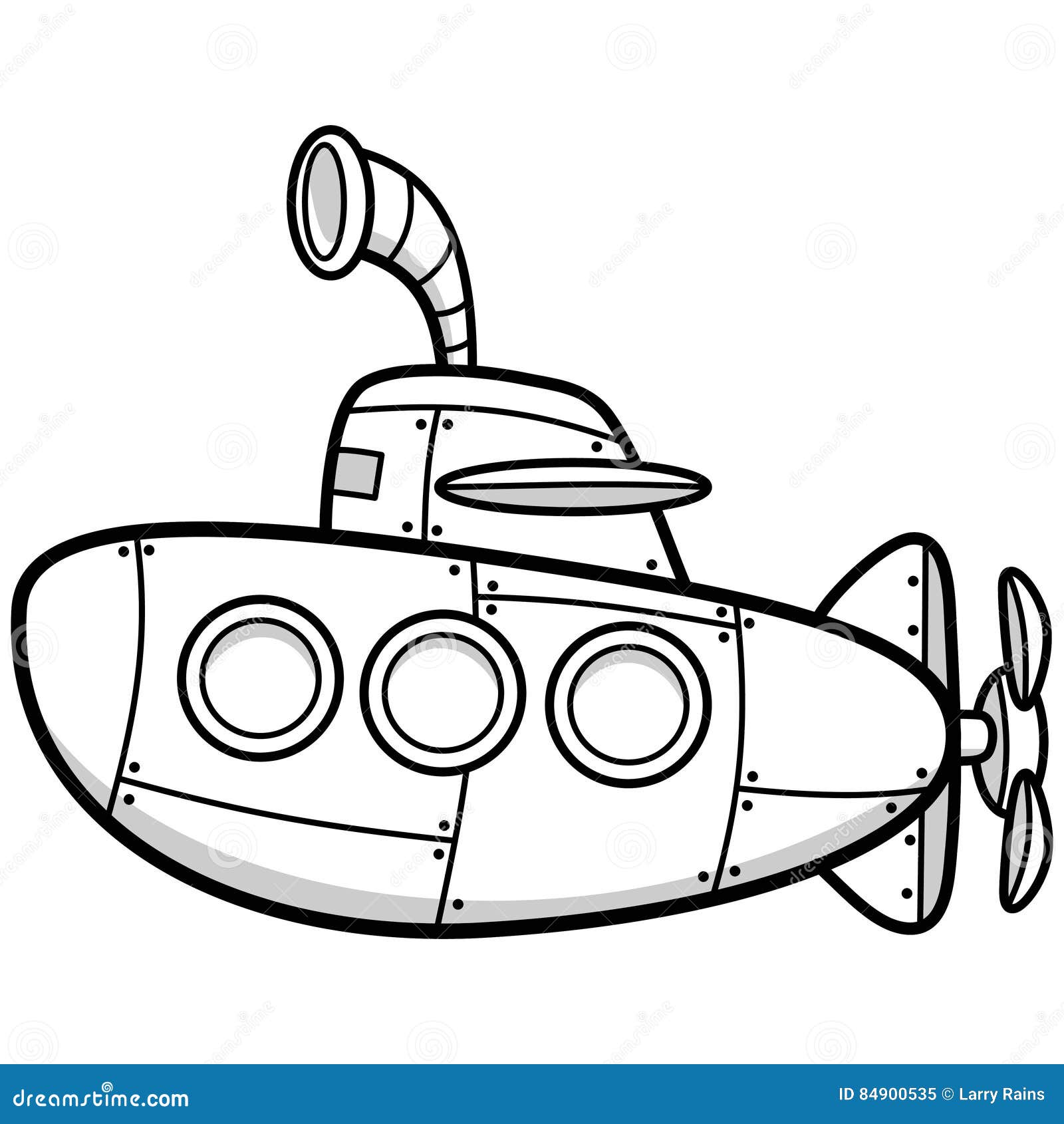 Cartoon Sub Illustration | CartoonDealer.com #84900535