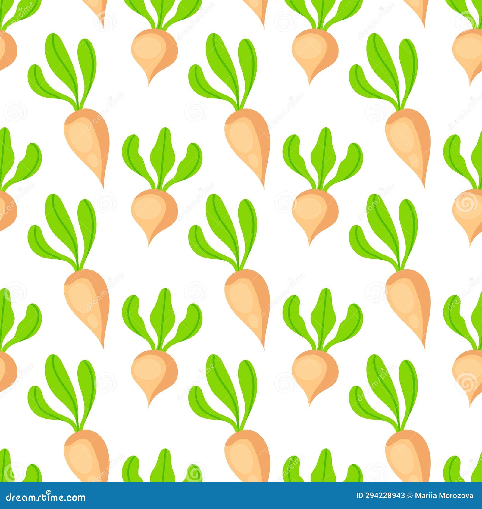 Beet Pattern. Seamless Texture With Ripe Beetroot. Vector Illustartion ...