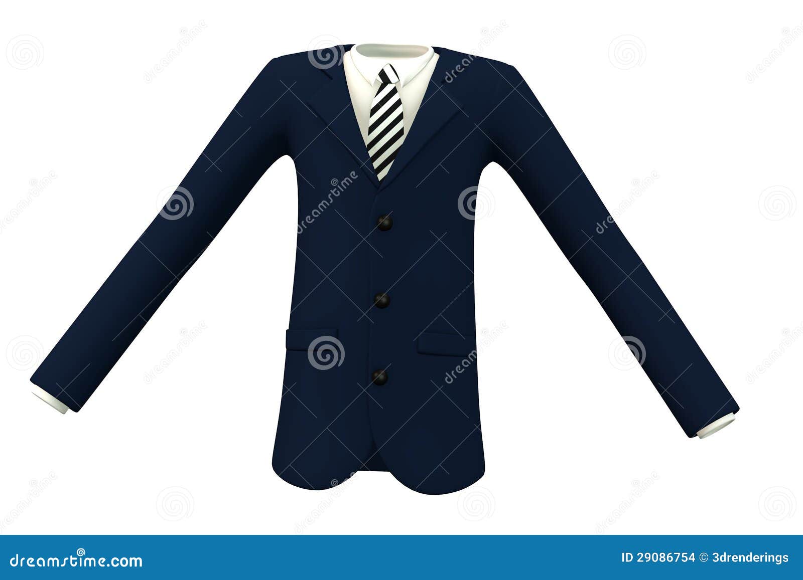 Cartoon suit stock illustration. Illustration of render - 29086754