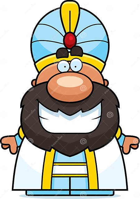 Cartoon Sultan Smiling stock vector. Illustration of king - 49929149