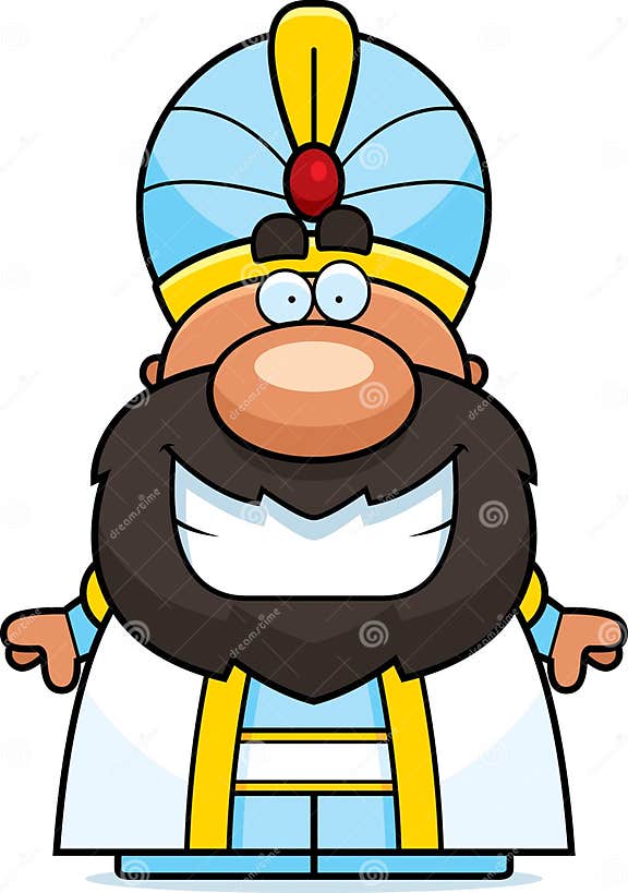Cartoon Sultan Smiling stock vector. Illustration of king - 49929149