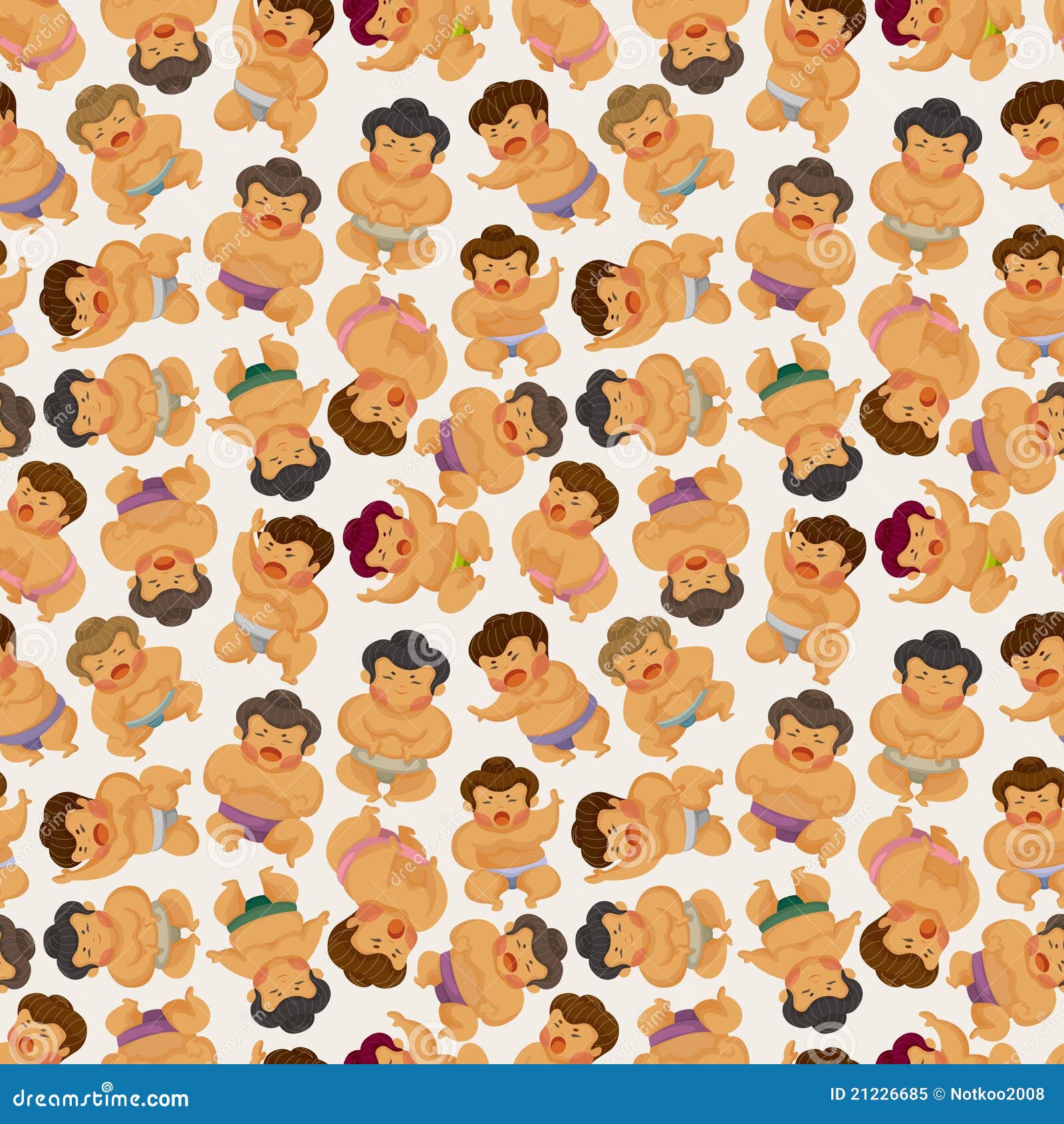 Cartoon Sumo Wrestler. Vector Illustration | CartoonDealer.com #55018950